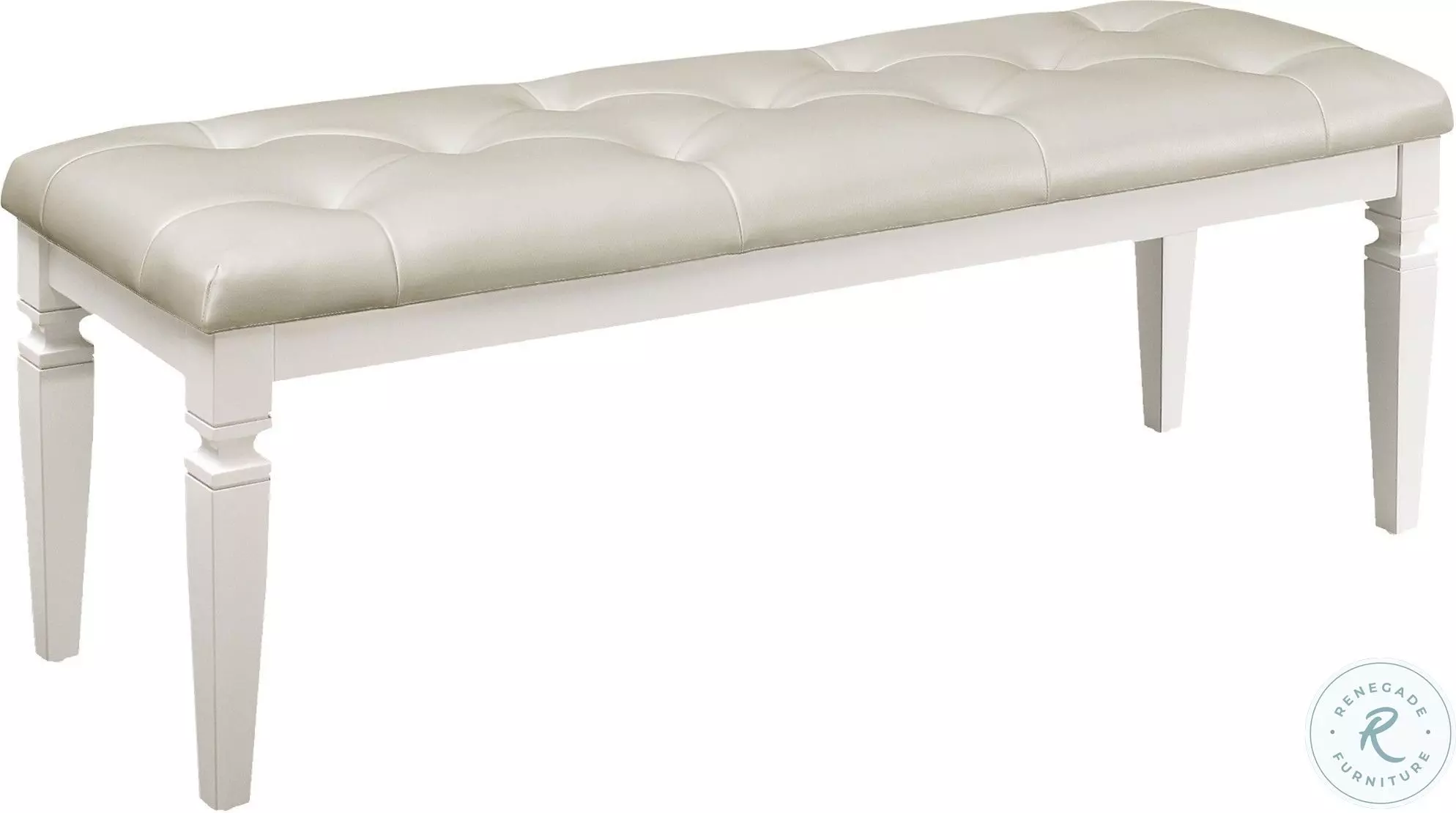 Allura Cream Bed Bench from Homelegance | Coleman Furniture