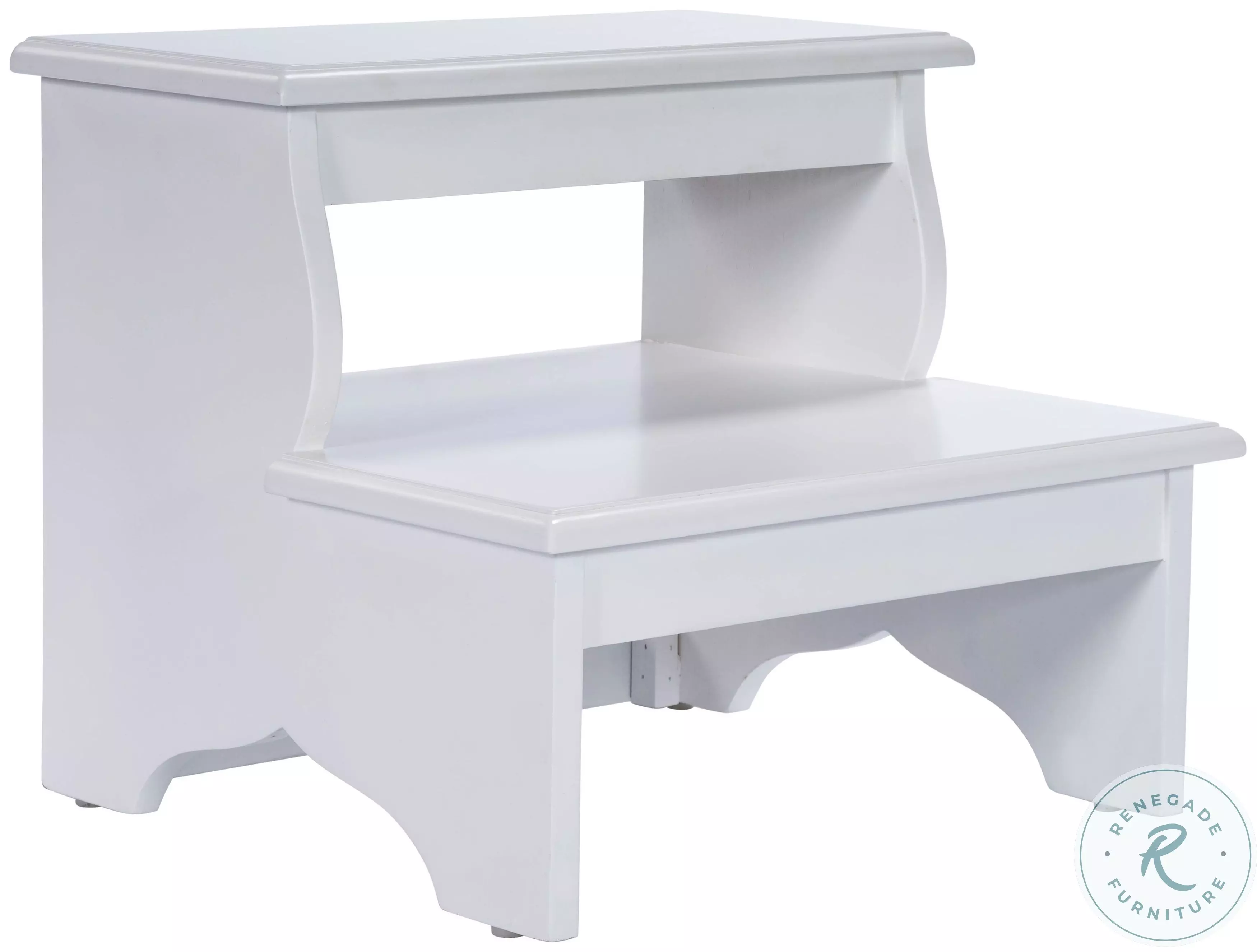 Melrose Cottage White Step Stool From Home Gallery Stores | Home ...