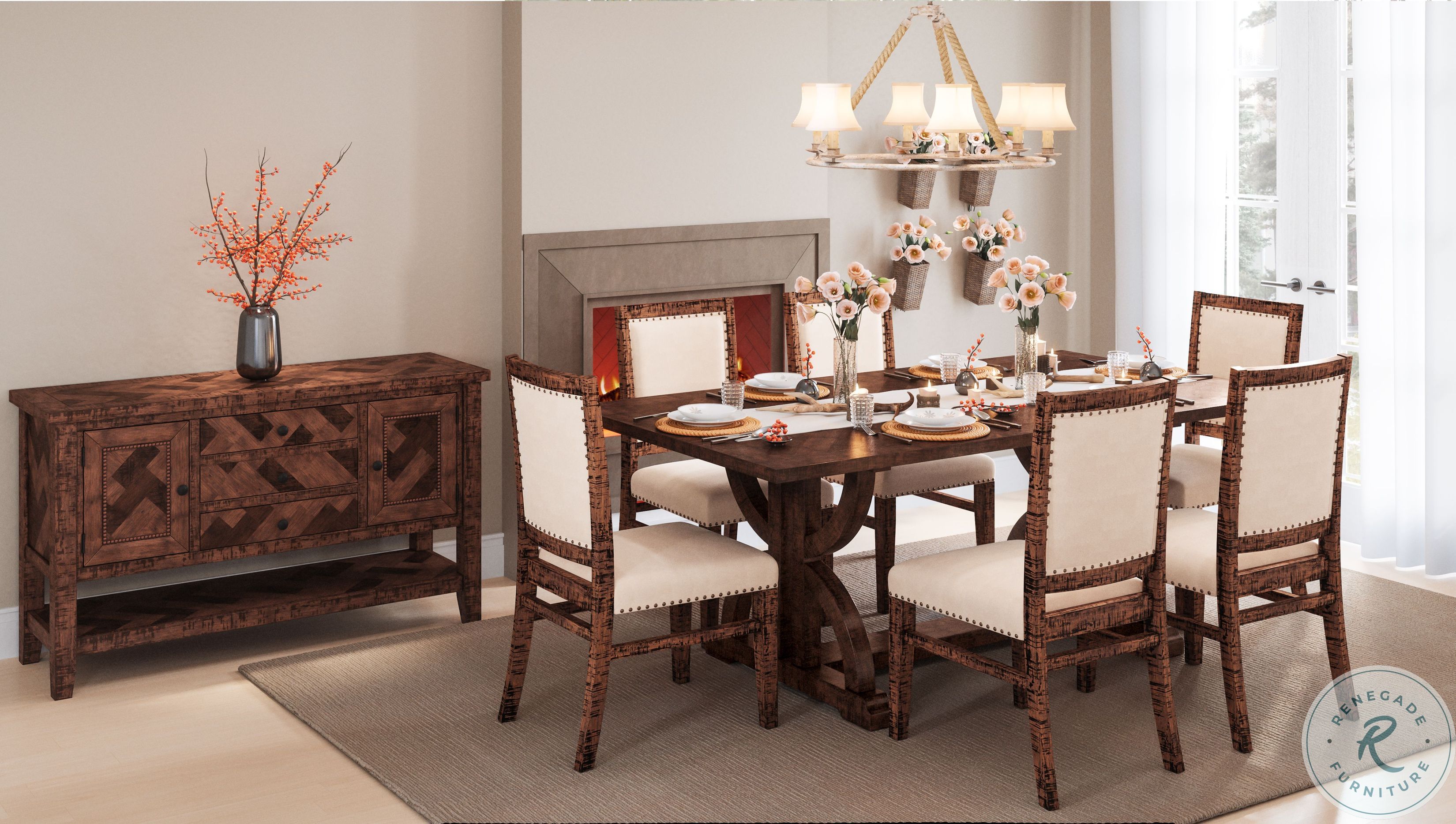Fairview Oak Extendable Dining Table | HomeGalleryStores.com | 1931-78T-78DNG