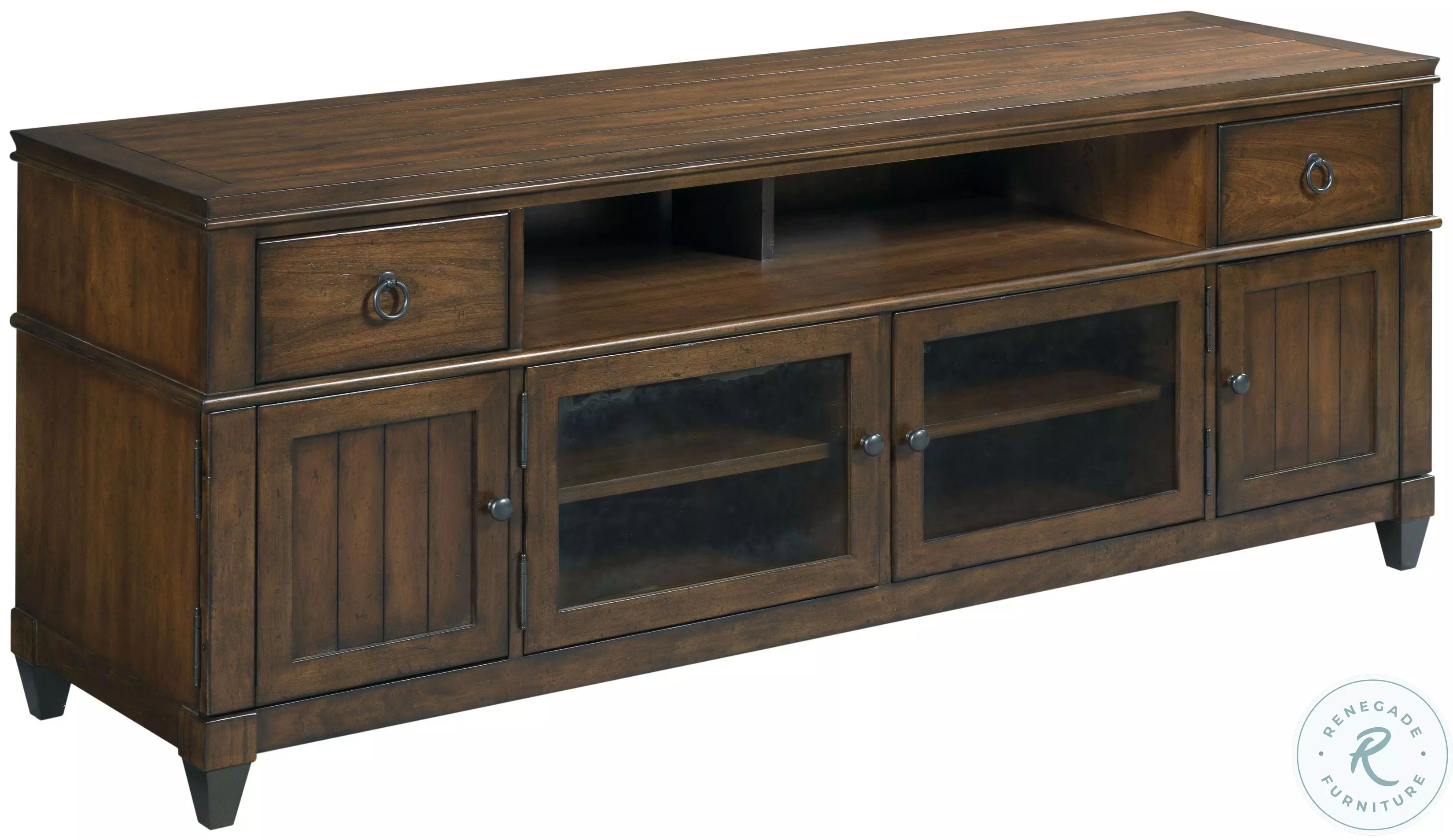 Sunset Valley Rich Mahogany Entertainment Console from Hammary (197-585 ...