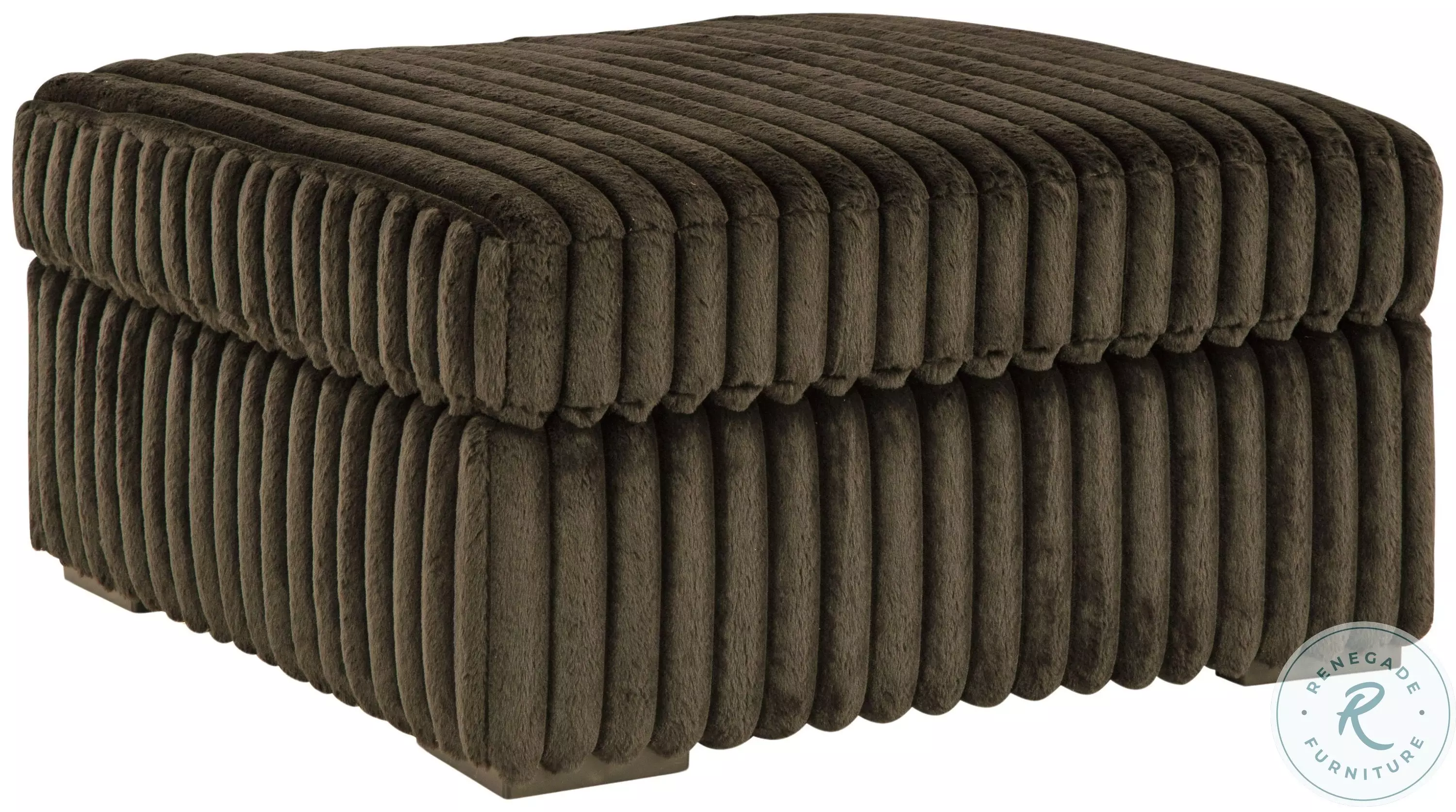 Midnight Madness Chocolate Brown Oversized Accent Ottoman From Ashley ...