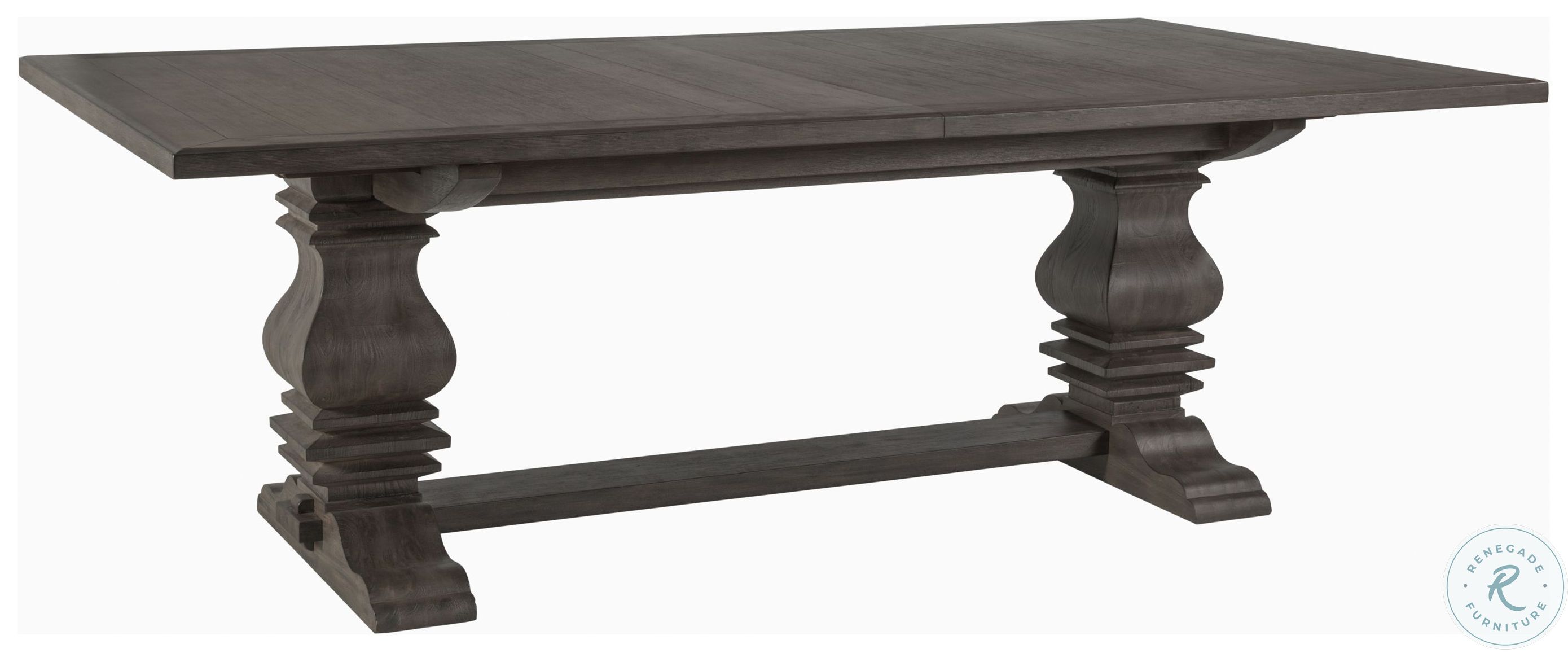 Cohesion Program Brown Axiom Rectangular Extendable Dining Table from ...