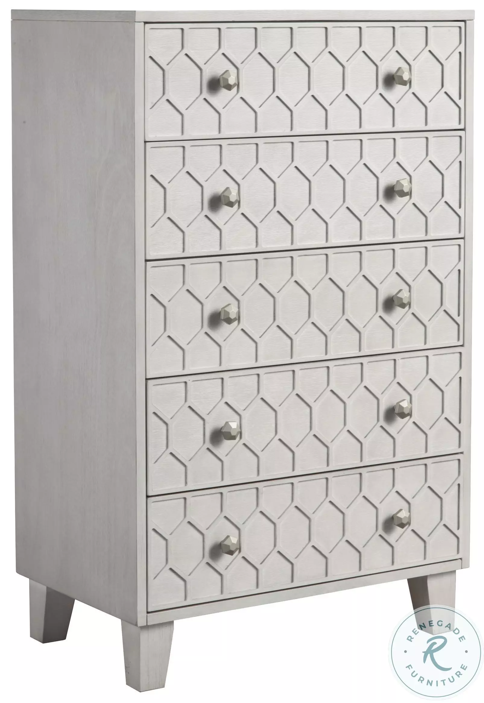 Denver Gray 5 Drawer Chest From Alpine | Coleman Furniture