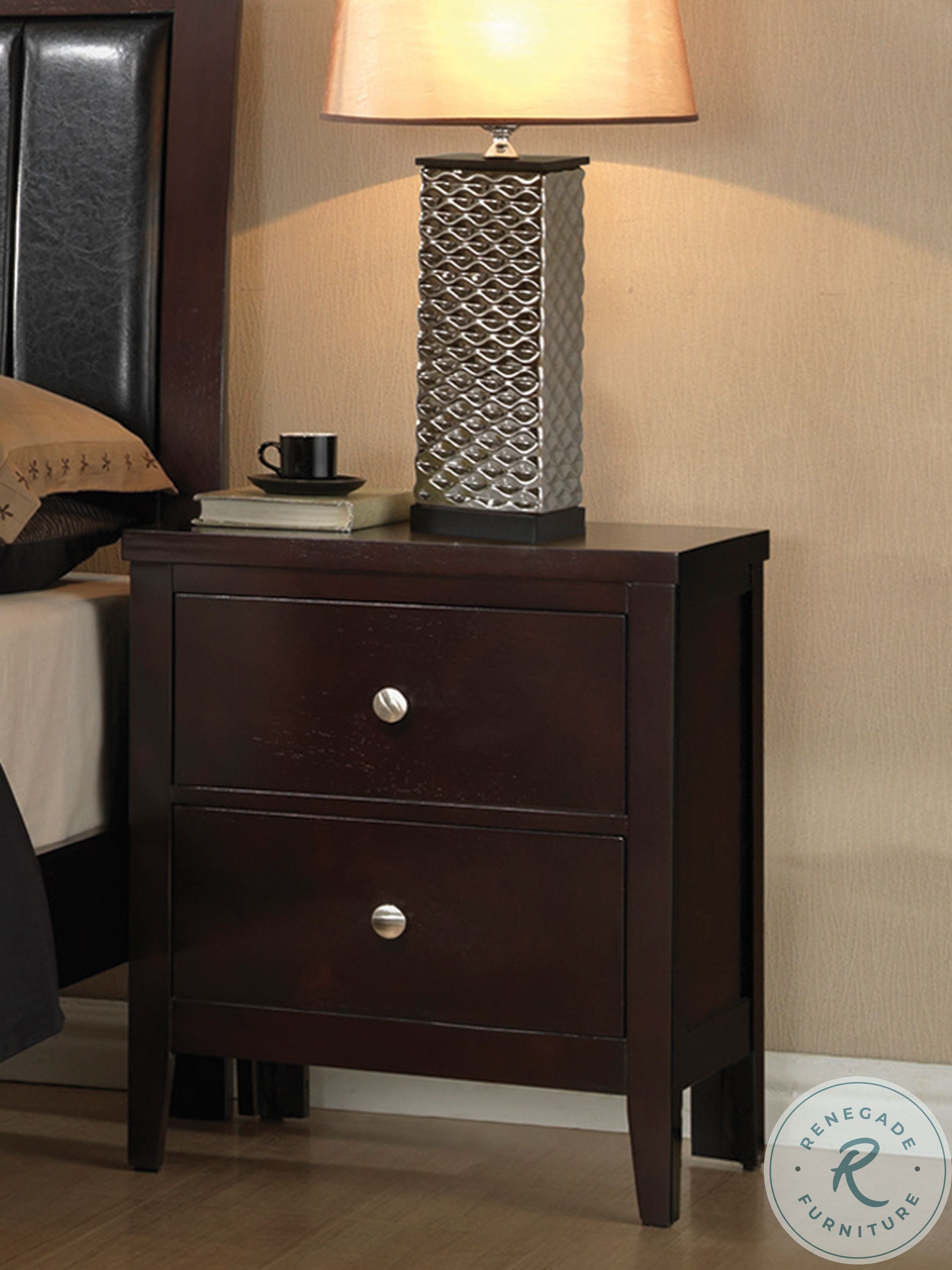 Carlton Cappuccino Nightstand from Coaster (202092) | Coleman Furniture