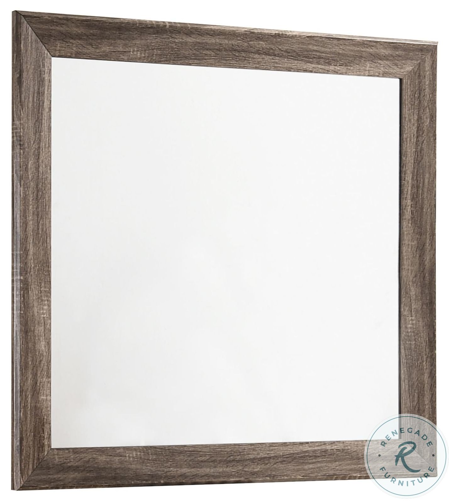 Kauffman Washed Taupe Mirror from Coaster (204194) | Coleman Furniture