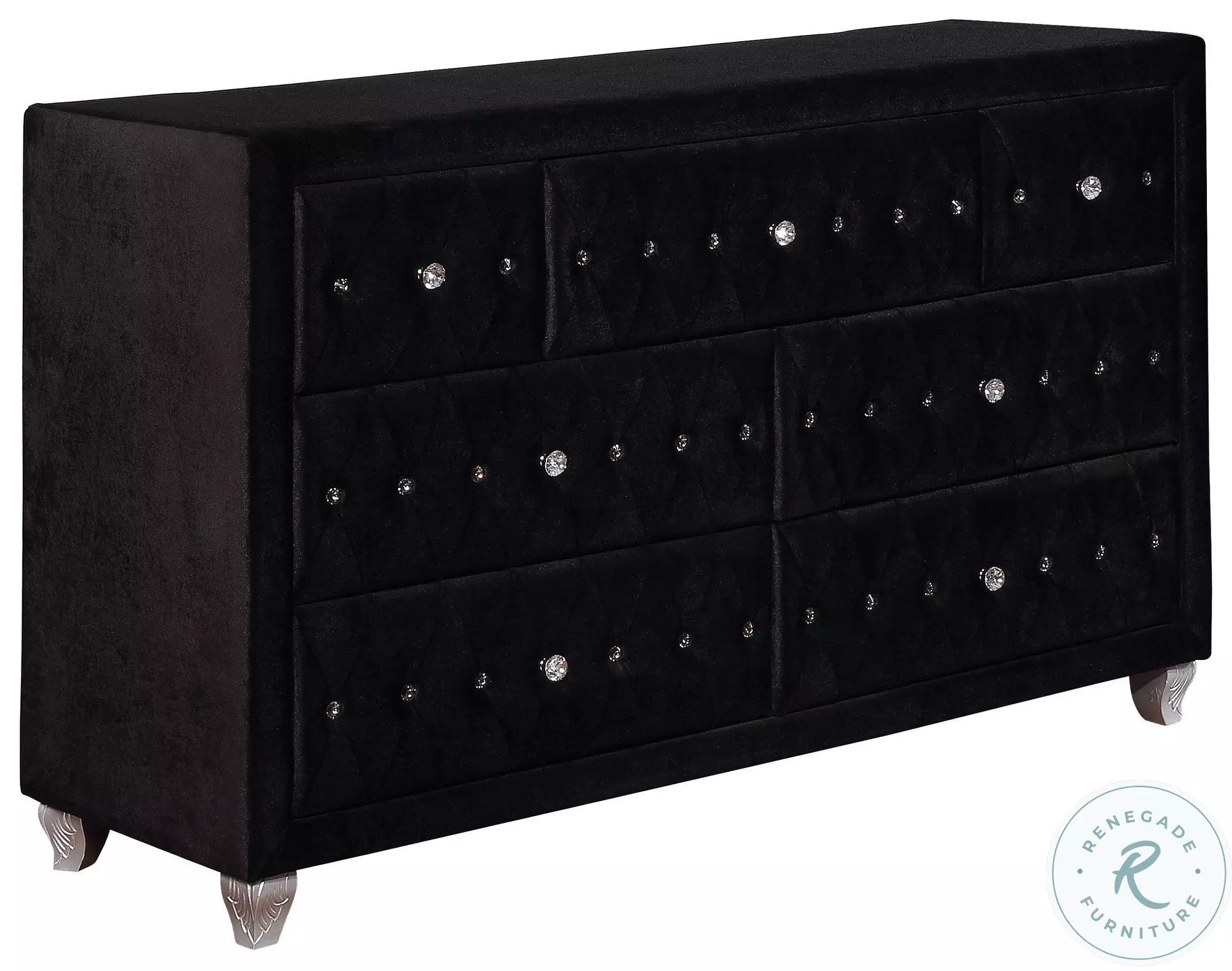 Black velvet dresser store
