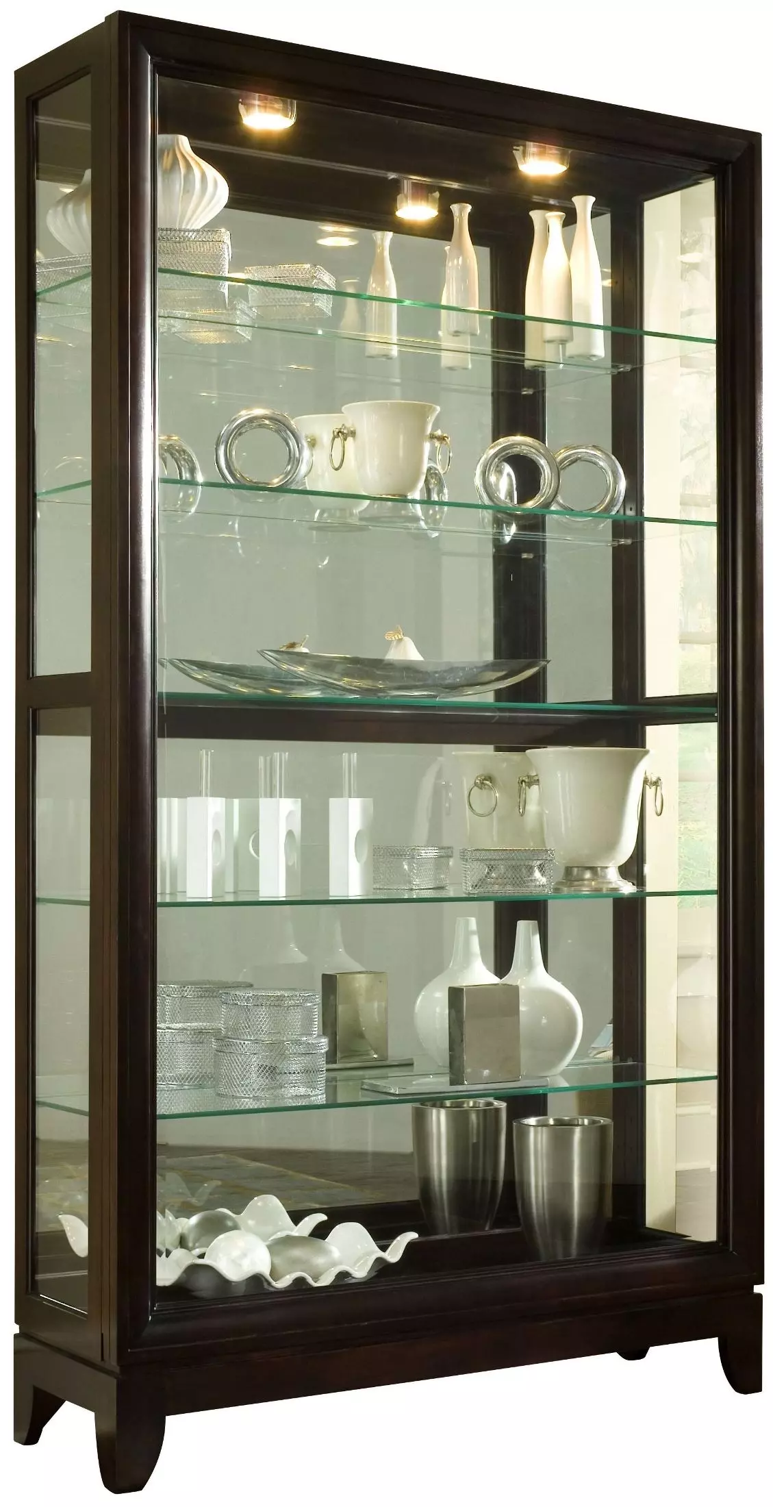 Chocolate Cherry Door Curio, 20661, Pulaski