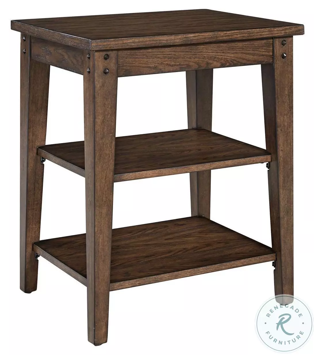 Lakeside Retreat Rustic Brown Oak Tiered Table From Briarwood Living ...