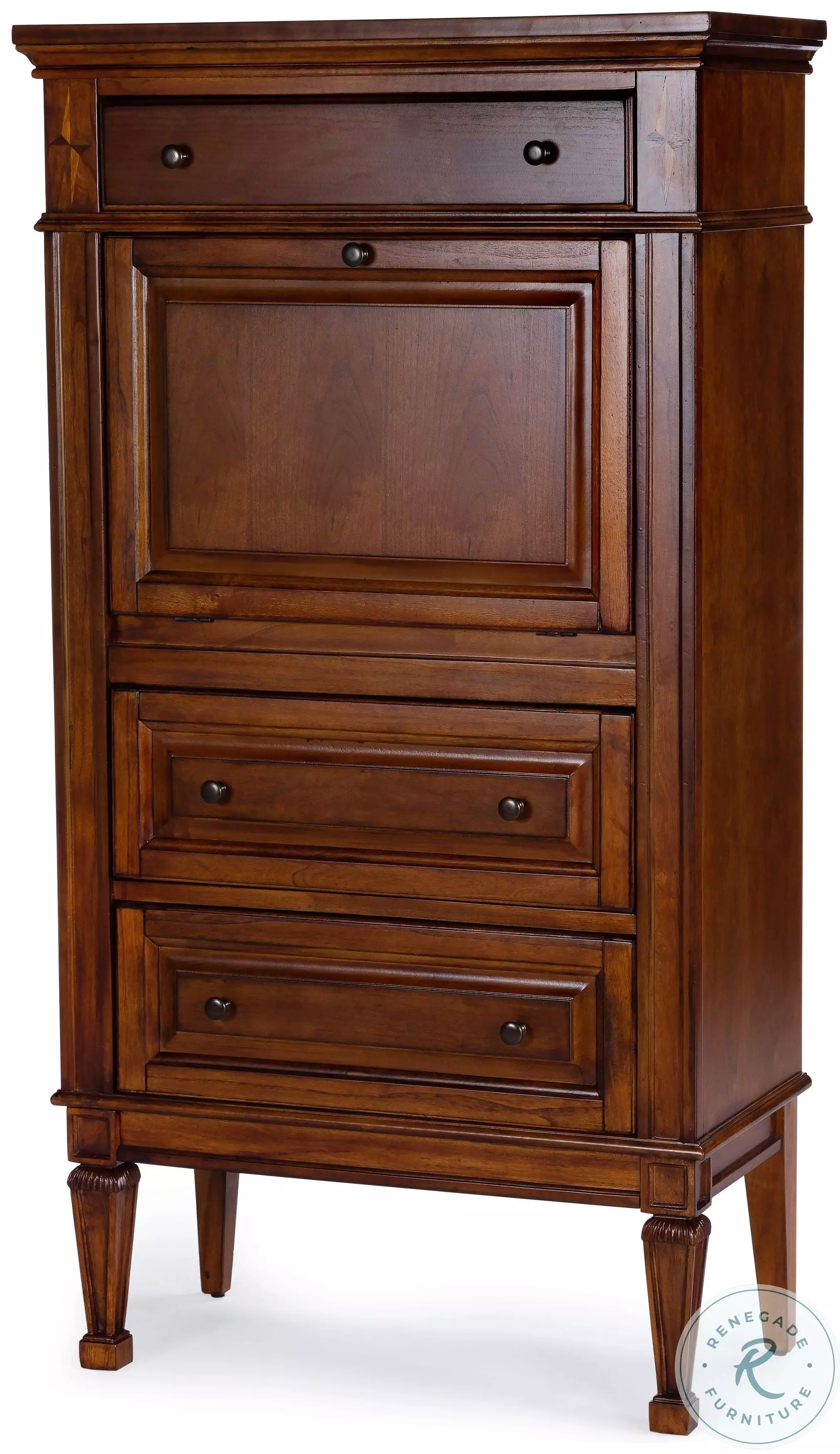 Wordsworth Olive Ash Burl Secretary from Butler | Coleman Furniture