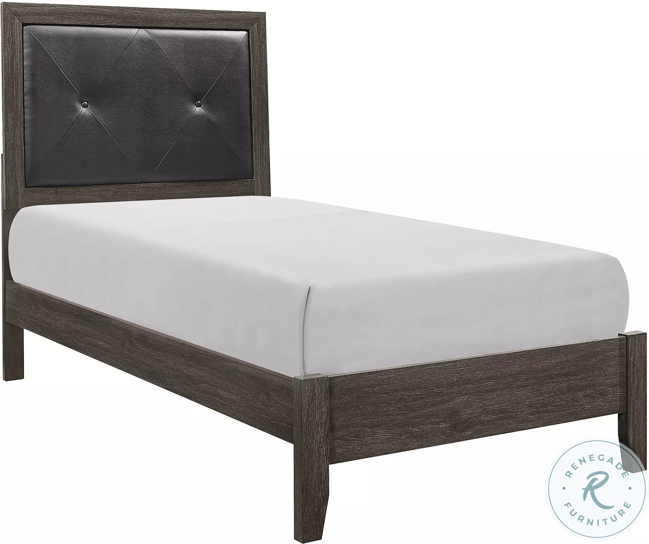 Edina Dary Gray Twin Panel Bed from Homelegance | Coleman Furniture