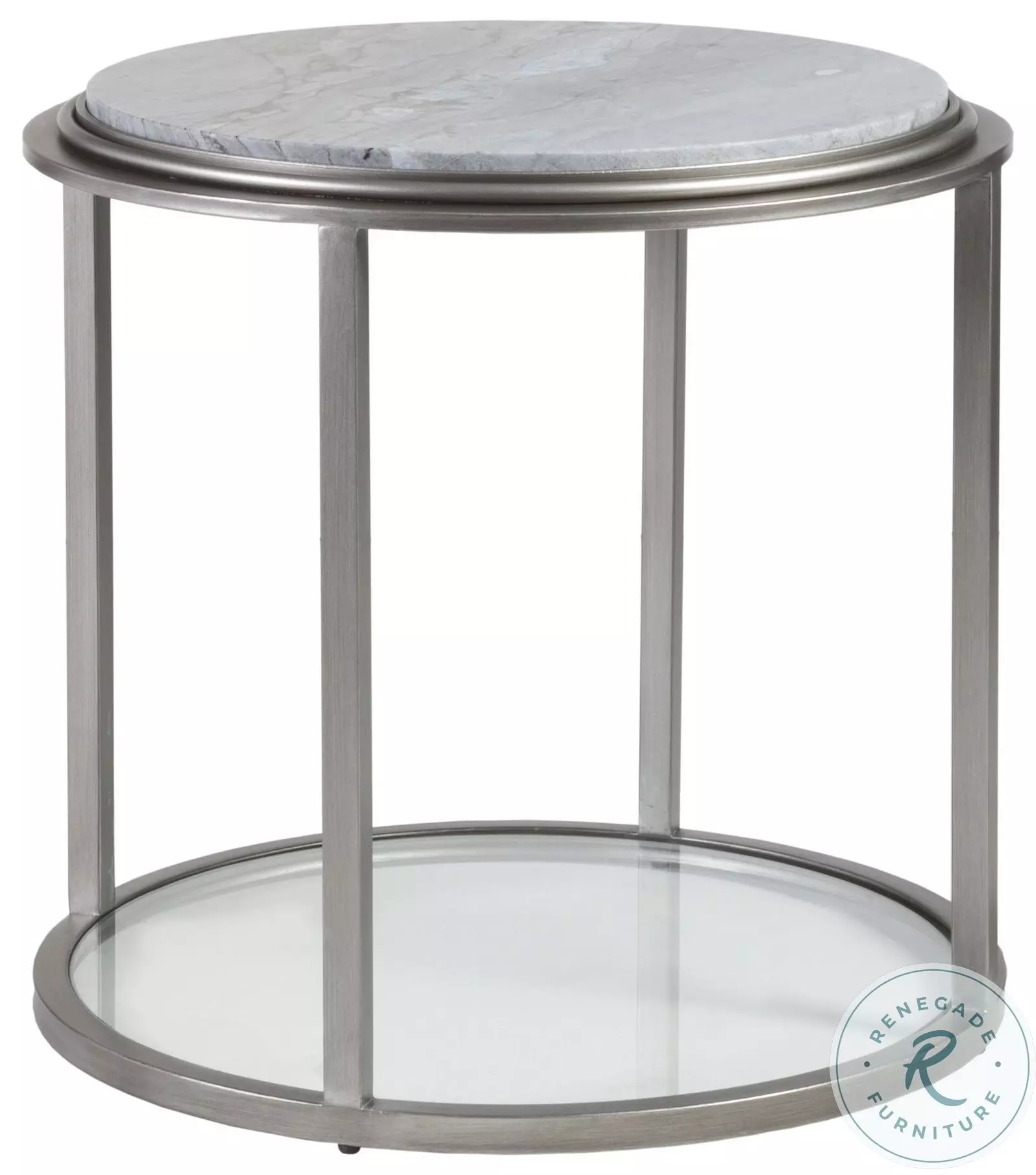 Signature Designs Silver Leaf Treville Round End Table from Artistica ...
