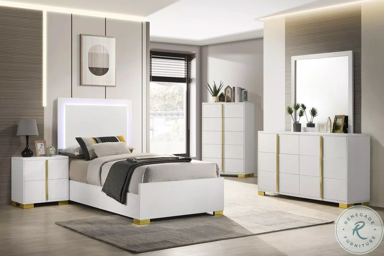 Marceline White Youth Panel Bedroom Set From Home Gallery Stores | Home ...