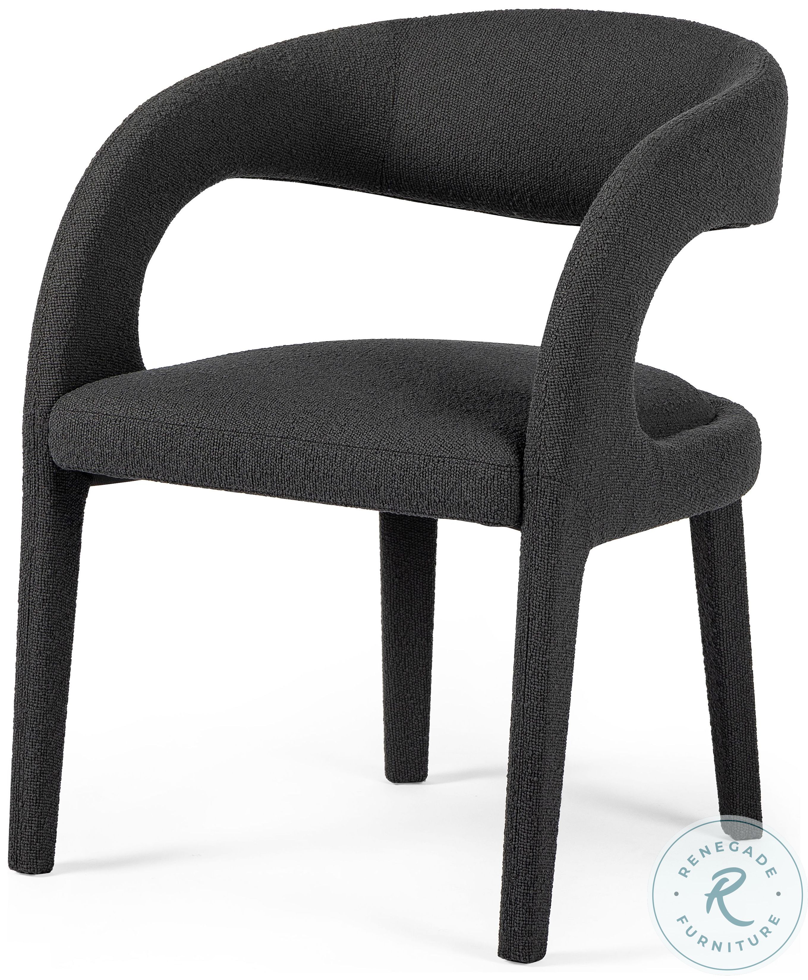 Hawkins Fiqa Boucle Charcoal Dining Chair from Four Hands | Coleman ...