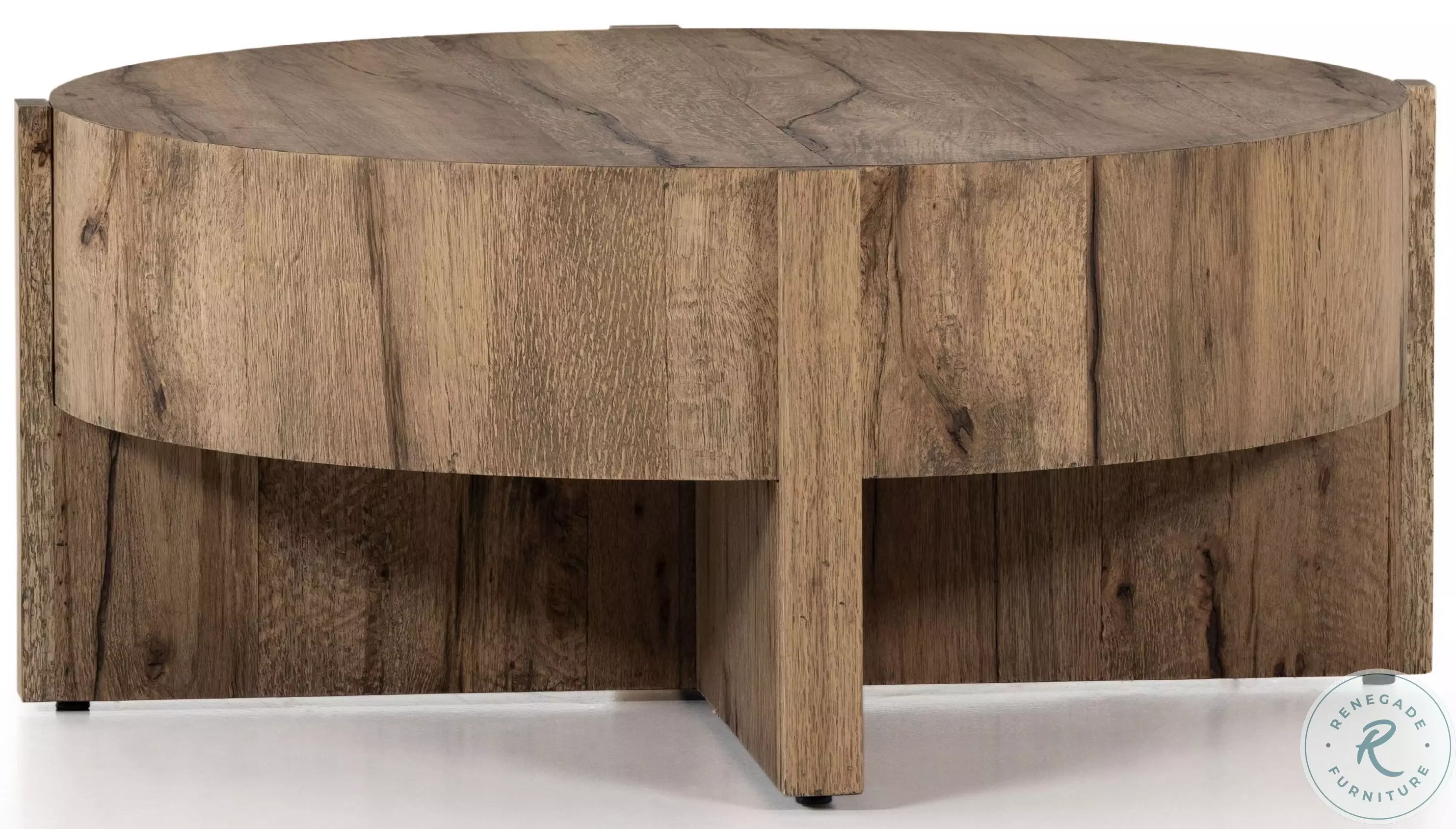 Bingham Rustic Oak Veneer Coffee Table from Four Hands | Coleman Furniture