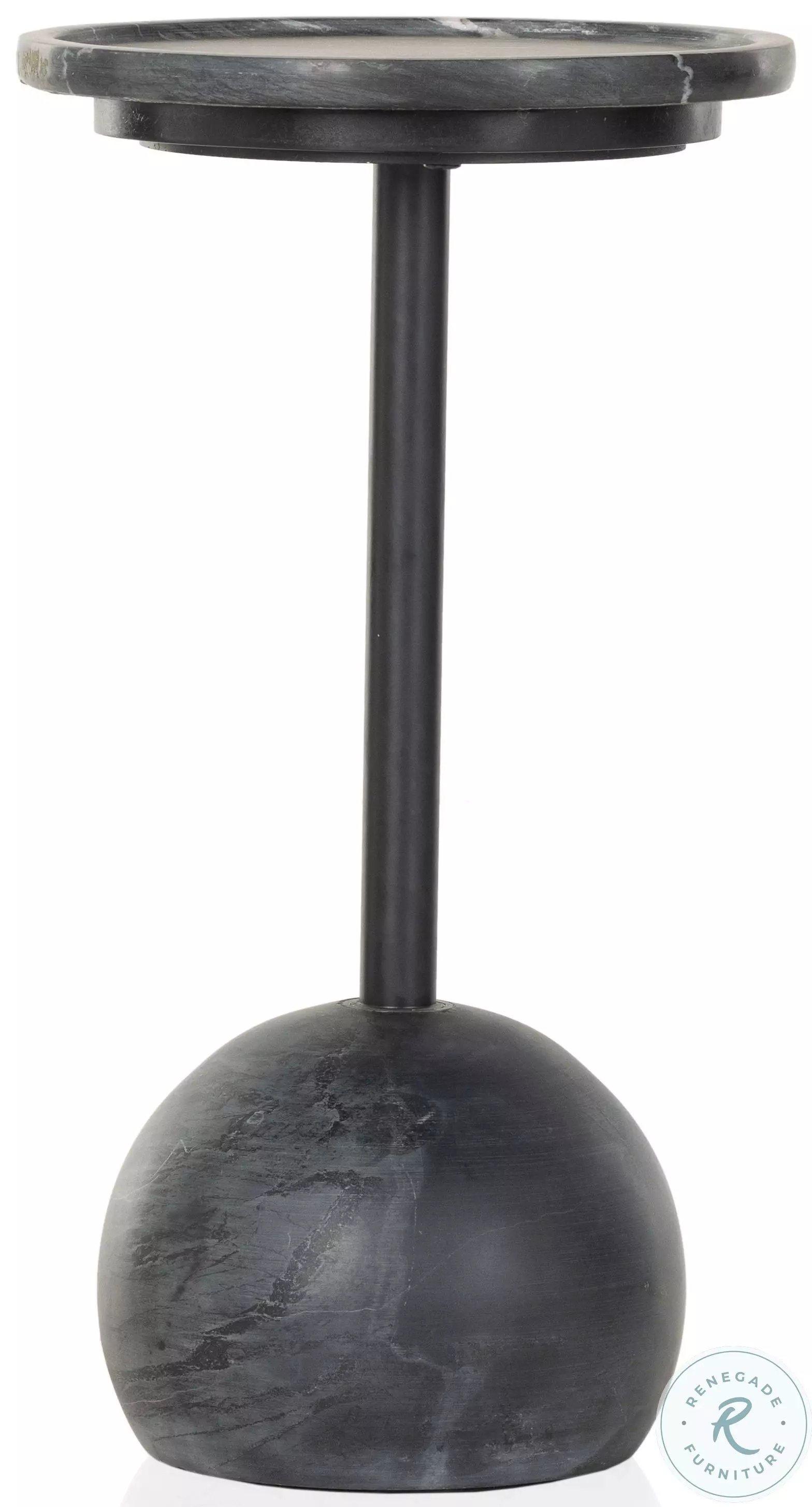 Viola Black Marble Accent Table from Four Hands | Coleman Furniture
