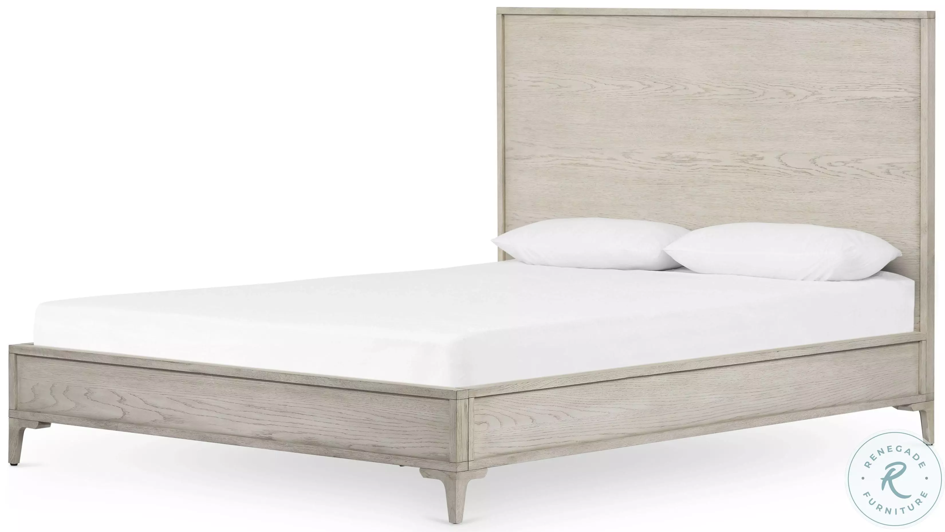 Viggo Vintage White Oak King Panel Bed from Four Hands | Coleman Furniture