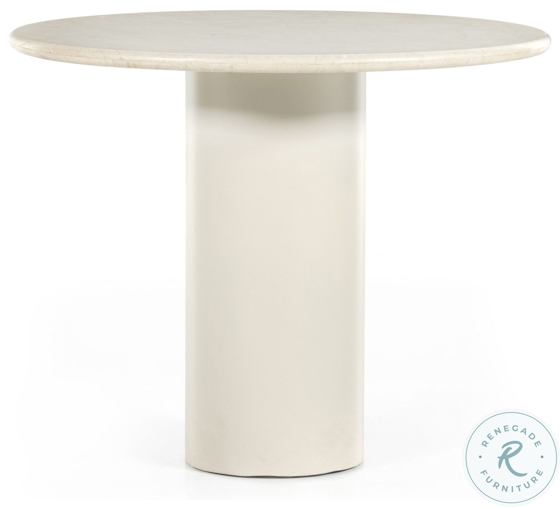 Belle Cream Marble Round Dining Table from Four Hands | Coleman Furniture