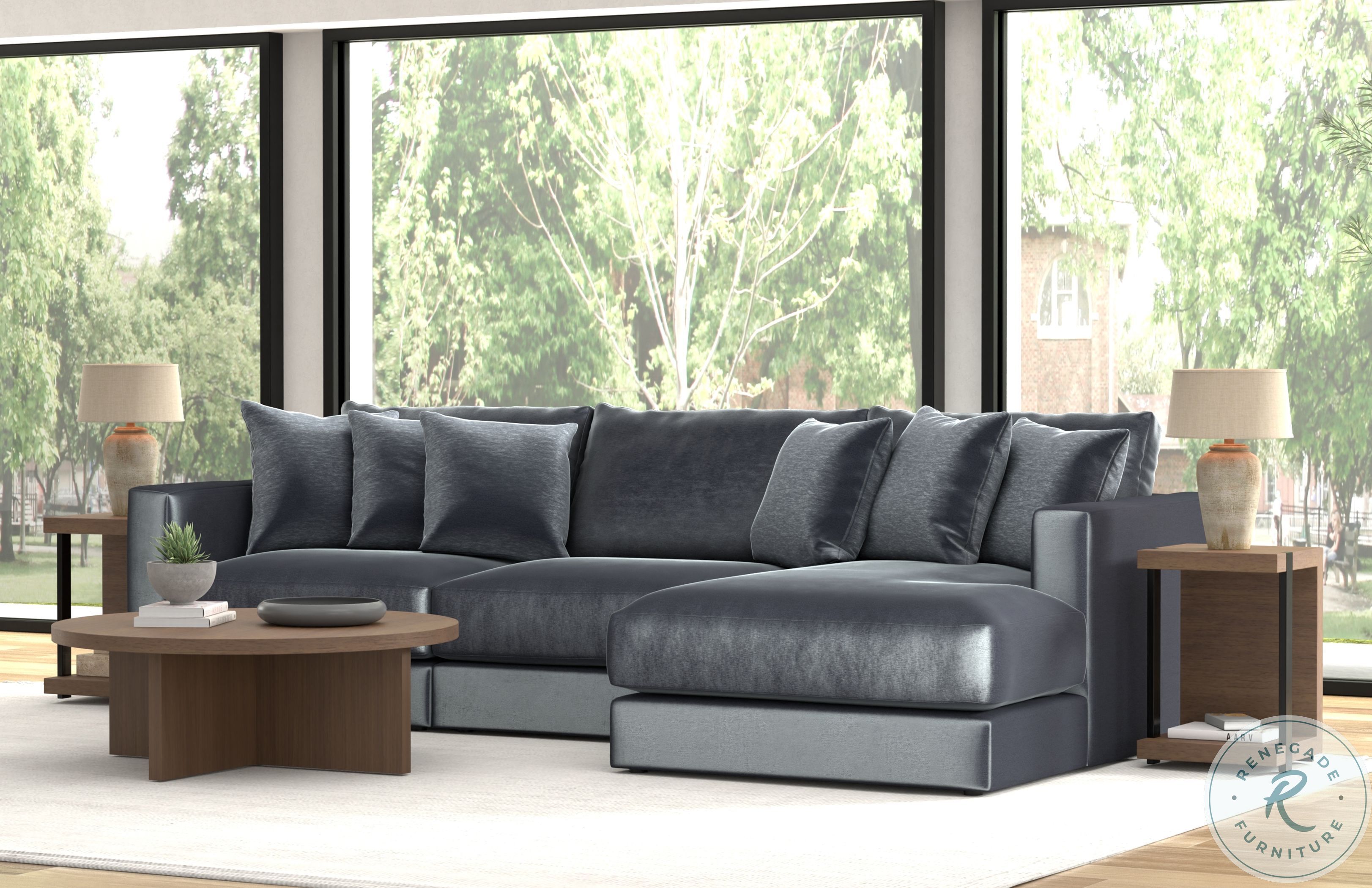 Remington Slate Sectional from Jackson | Coleman Furniture