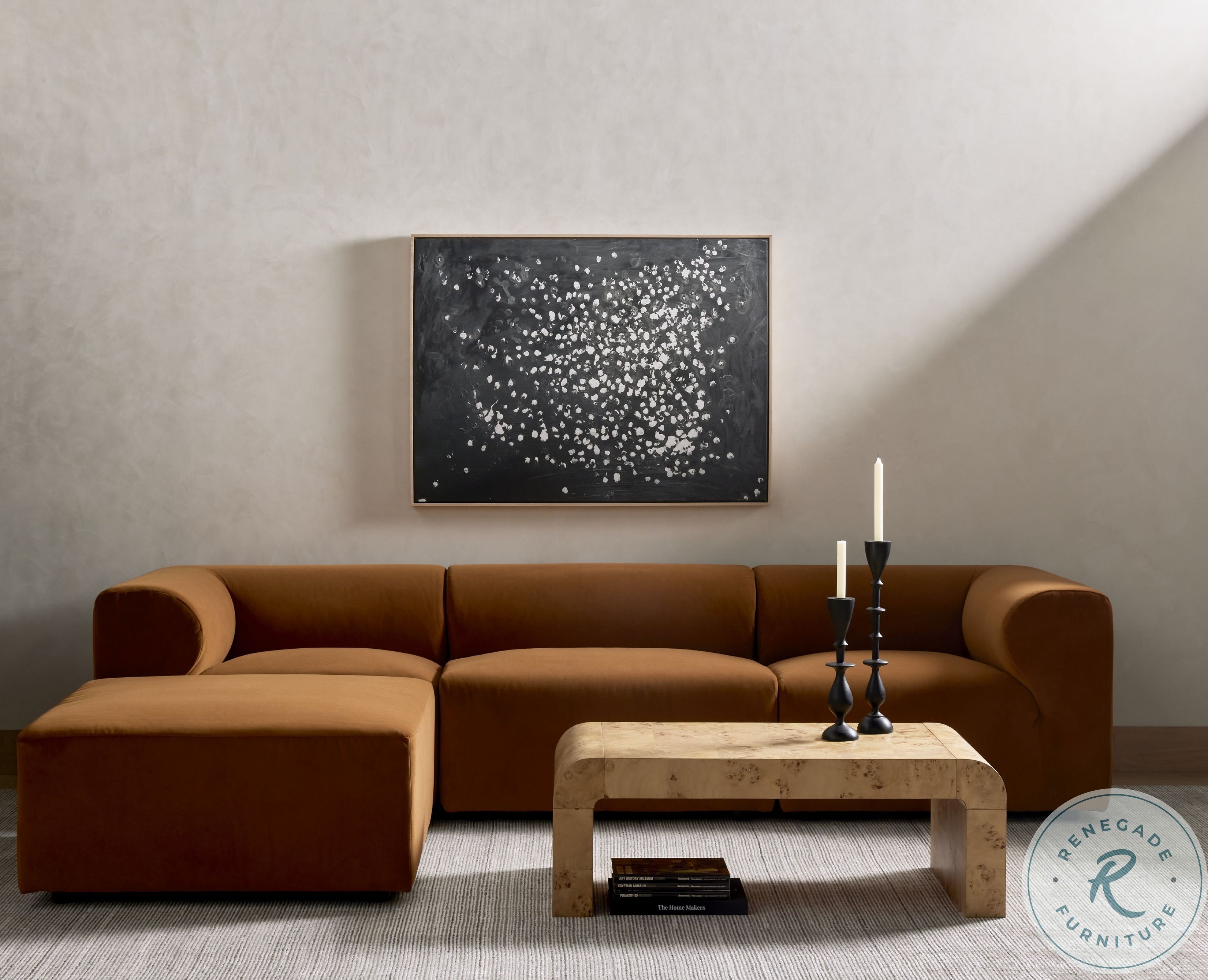 Jenson Natural Poplar End Table from Four Hands | Coleman Furniture