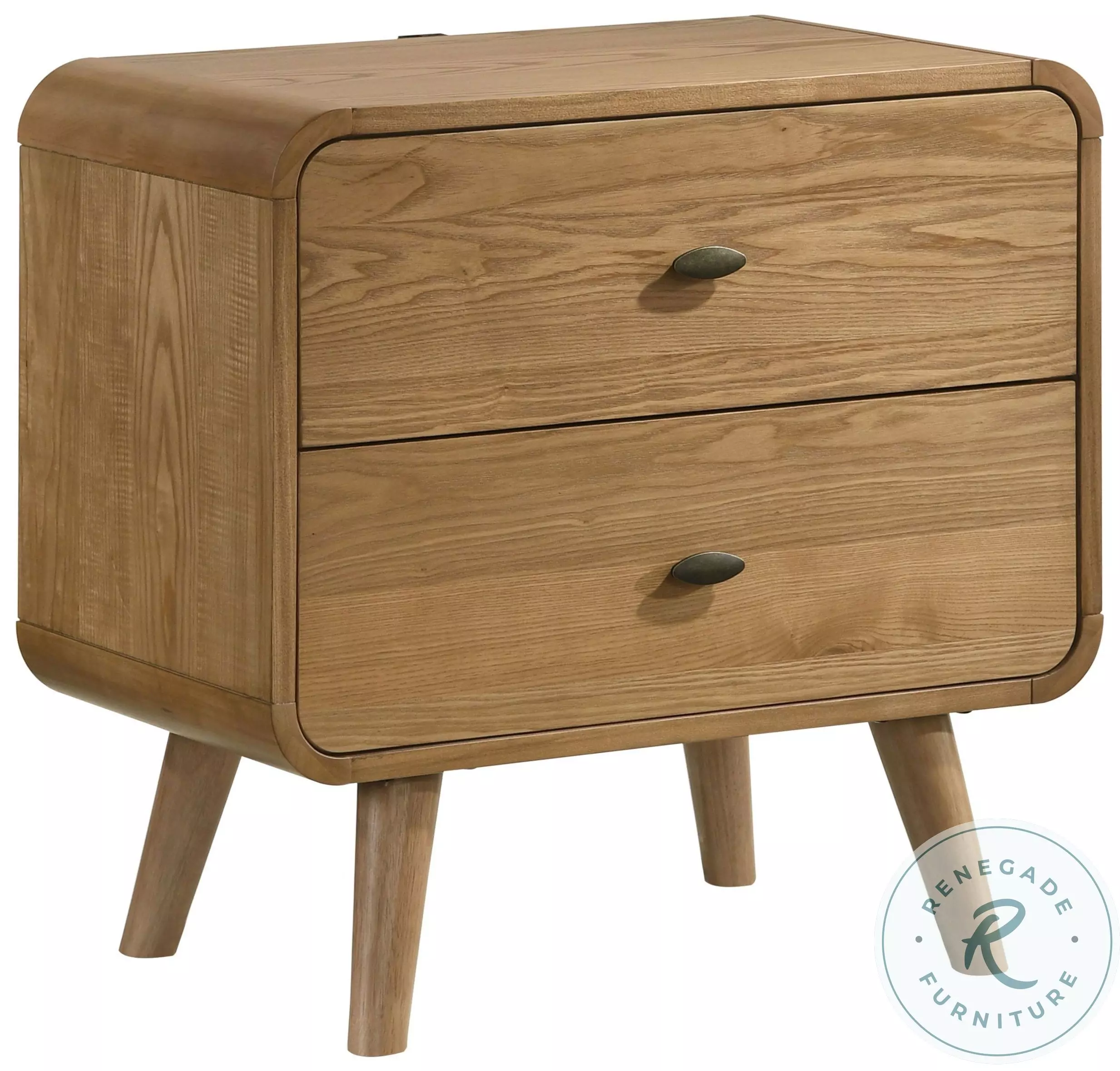 Robyn Light Ash 2 Drawer Nightstand From Coaster Furniture | Coleman ...