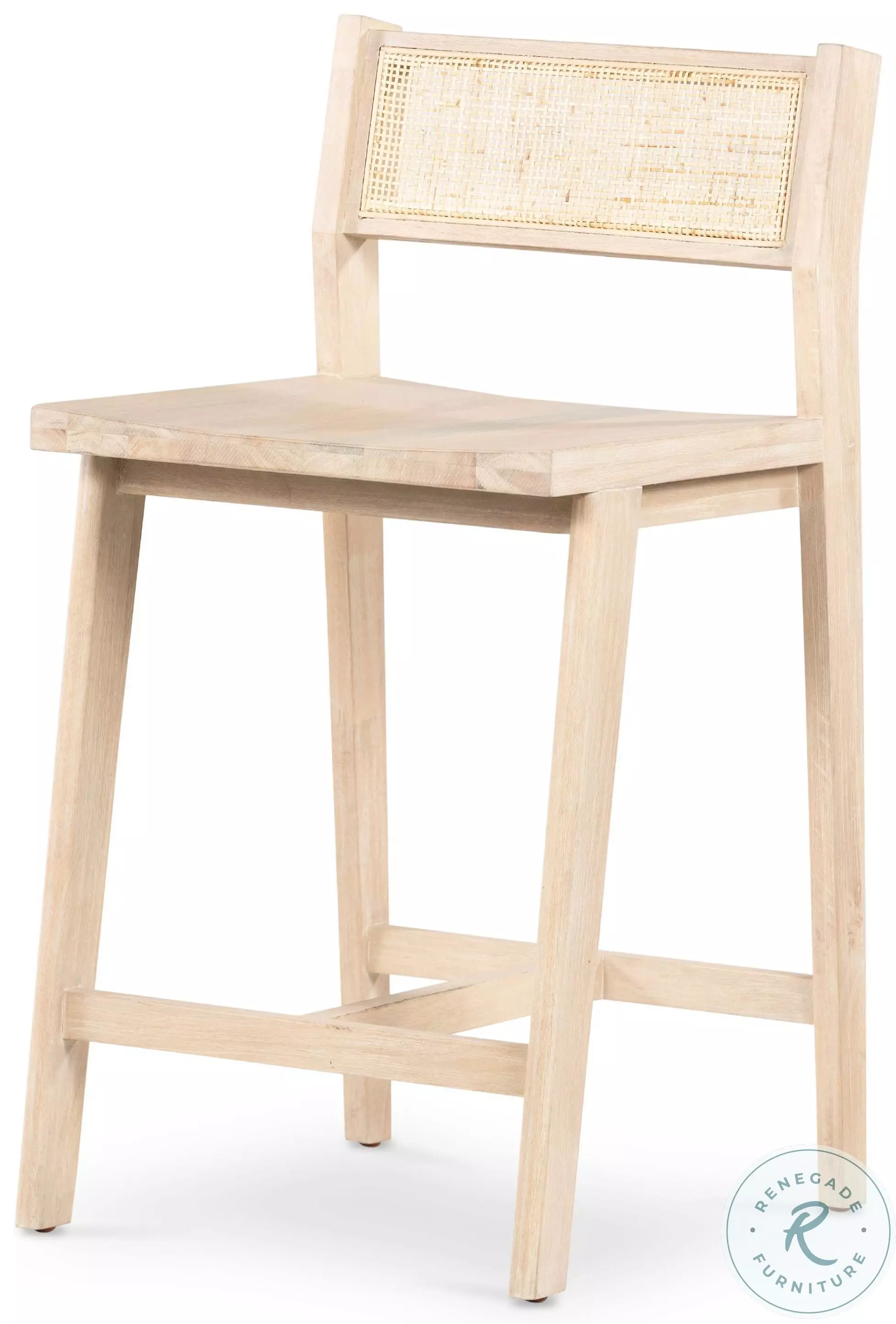 Clarita White Wash Mango Counter Height Stool from Four Hands | Coleman ...