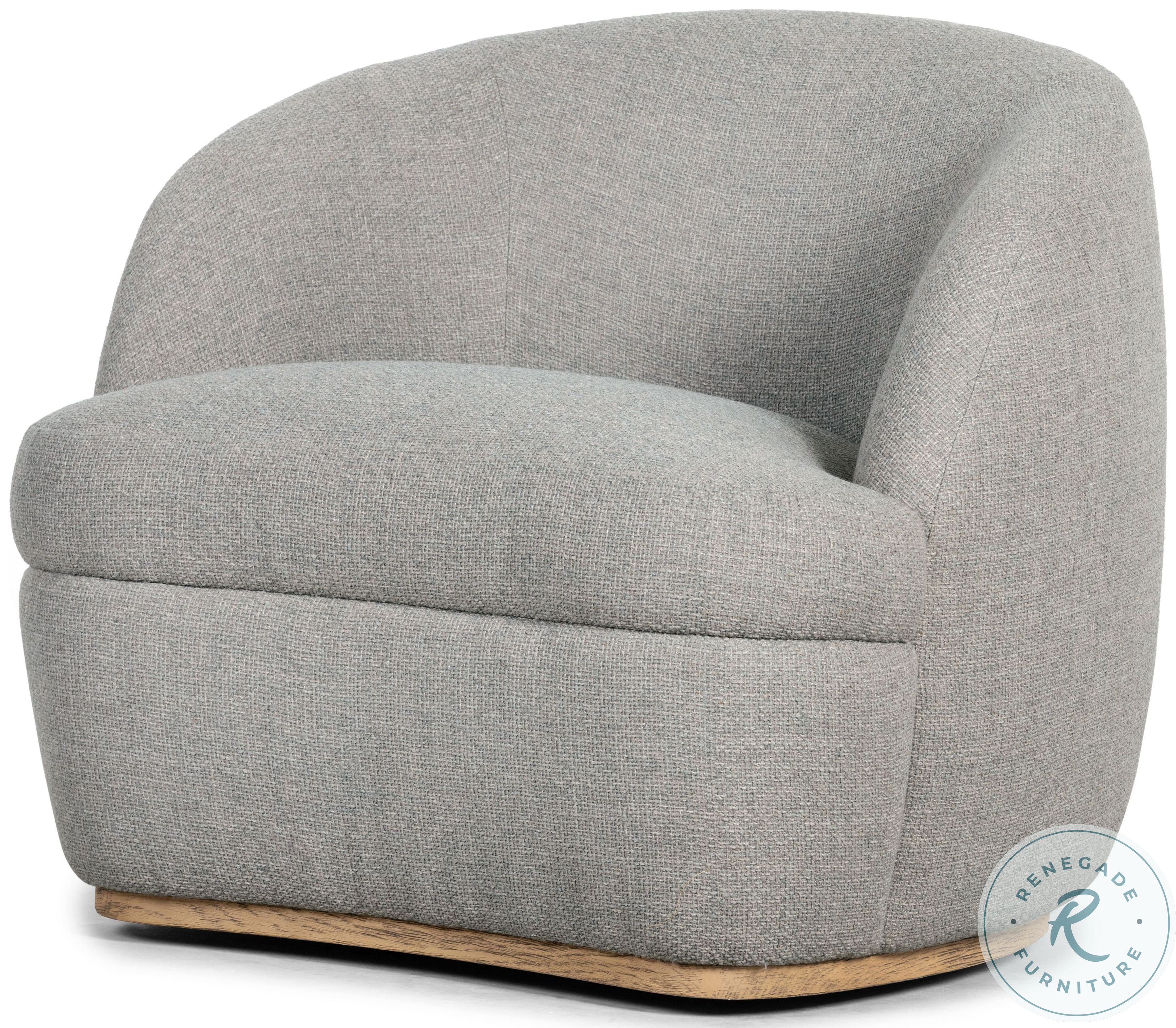 Sandie Gibson Silver Swivel Chair from Four Hands | Coleman Furniture
