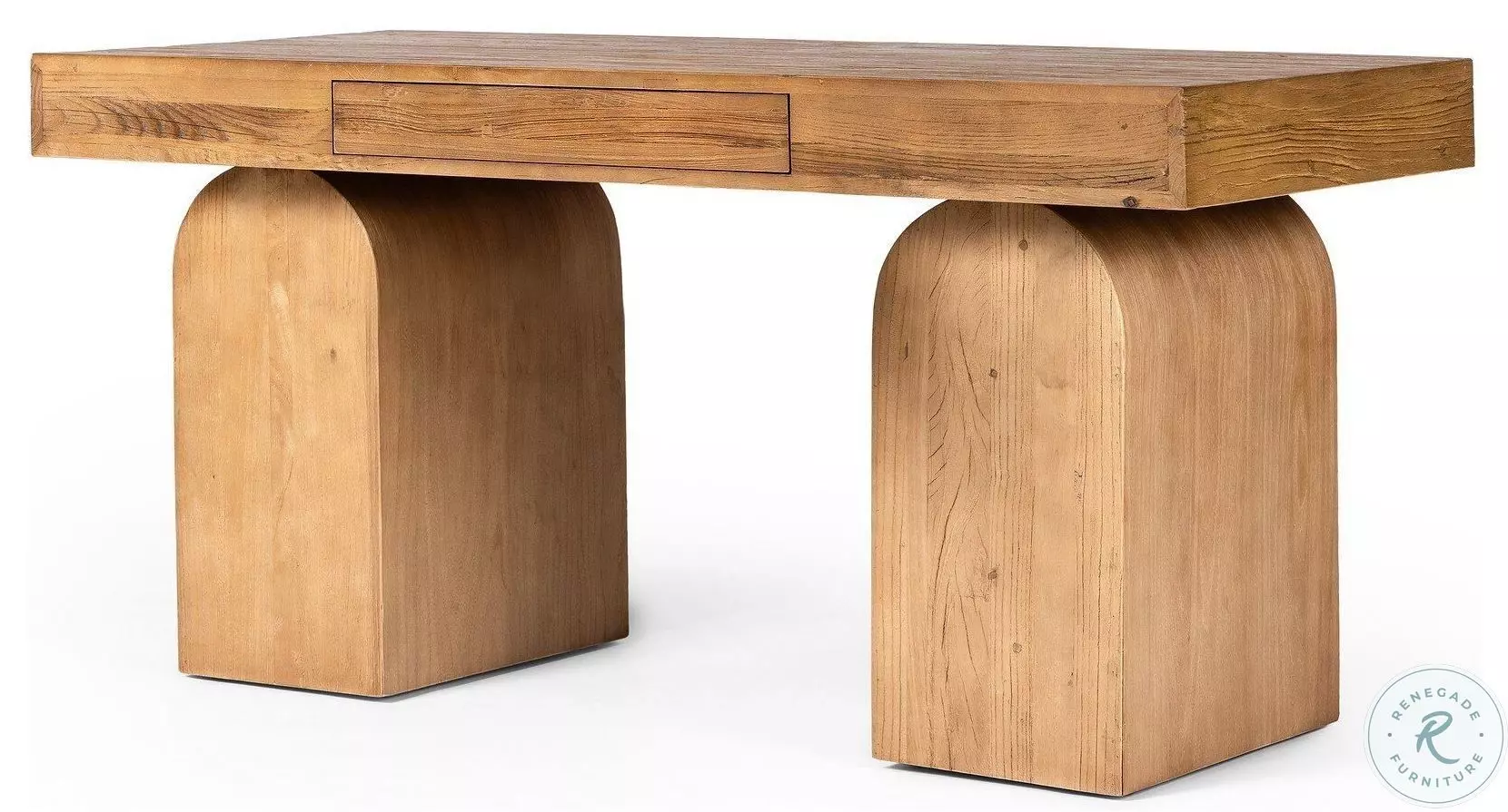 Keane Natural Elm Desk from Four Hands | Coleman Furniture