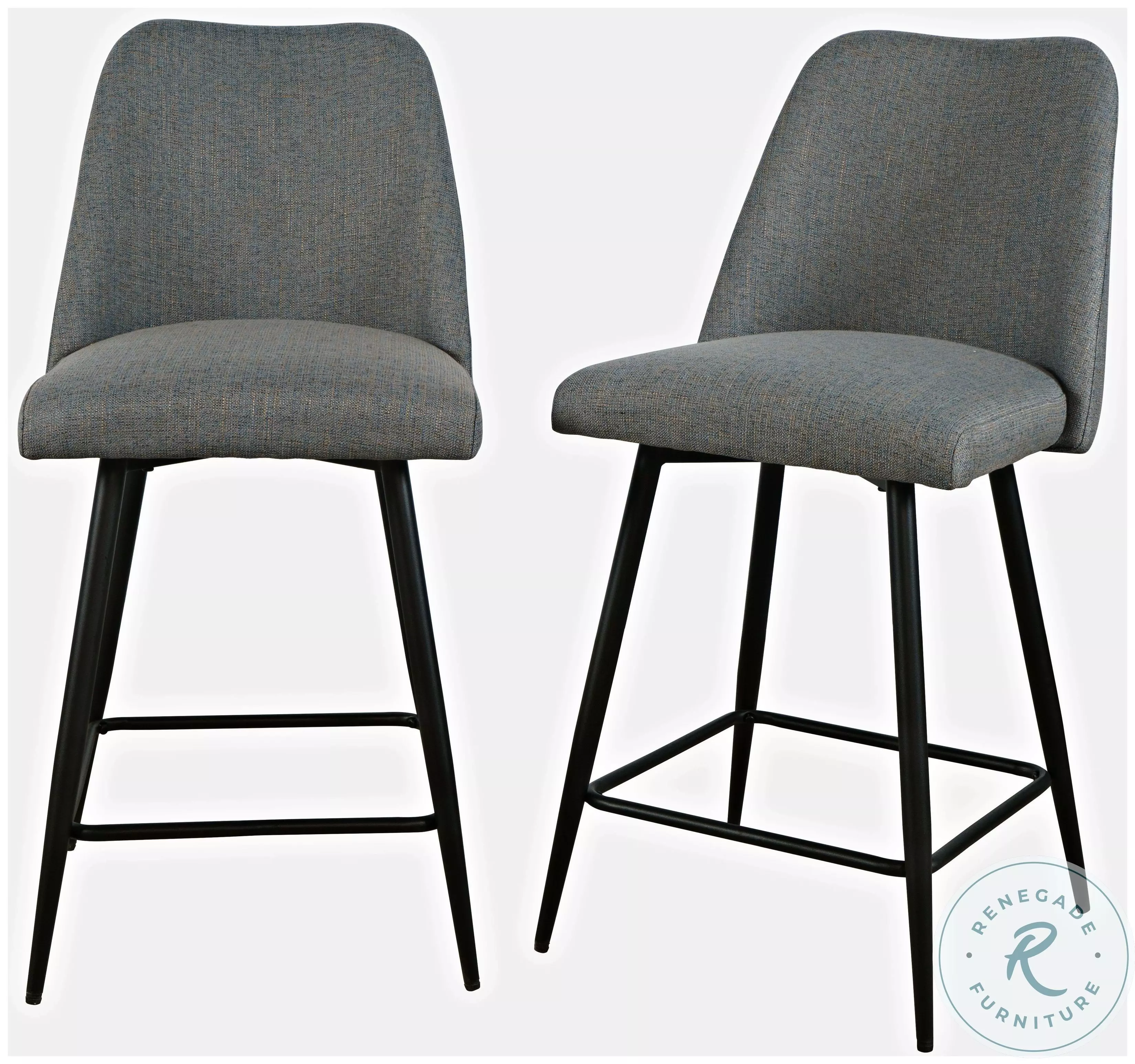 Macey Blue Upholstered Counter Height Stool Set of 2 From Jofran ...