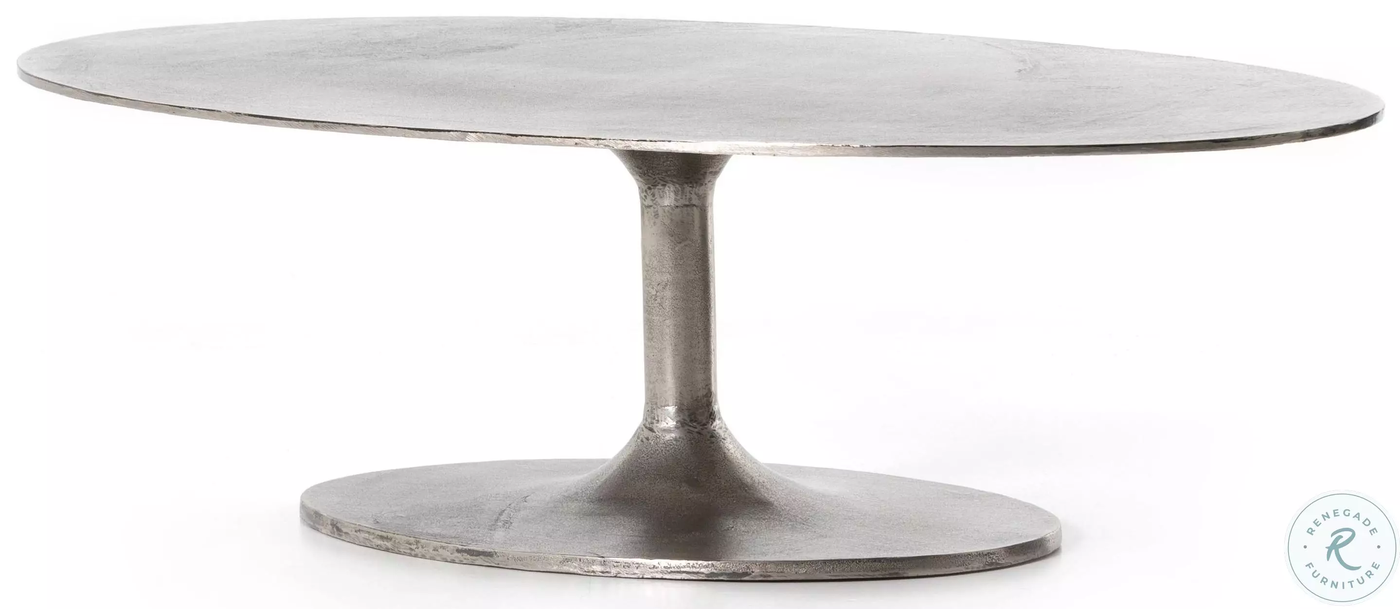 Simone Raw Antique Nickel Outdoor Coffee Table from Four Hands ...