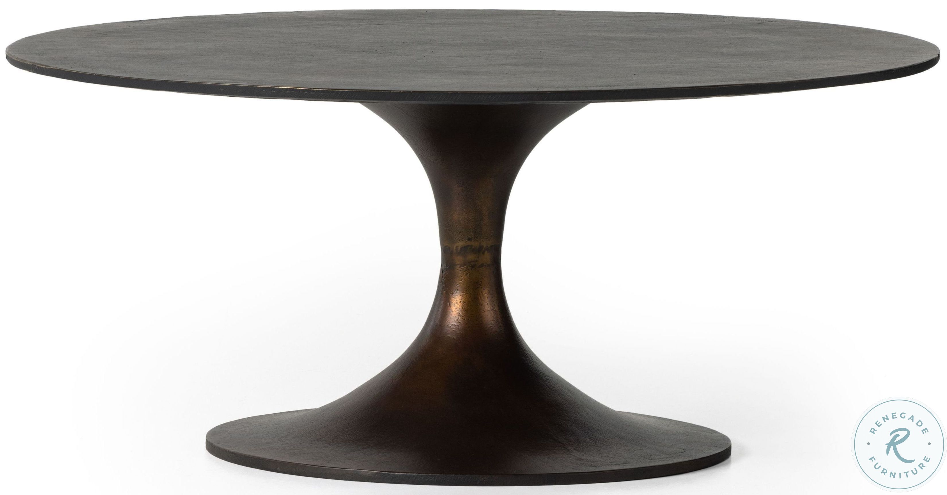 Simone Antique Rust Round Coffee Table From Fourhands | Coleman Furniture