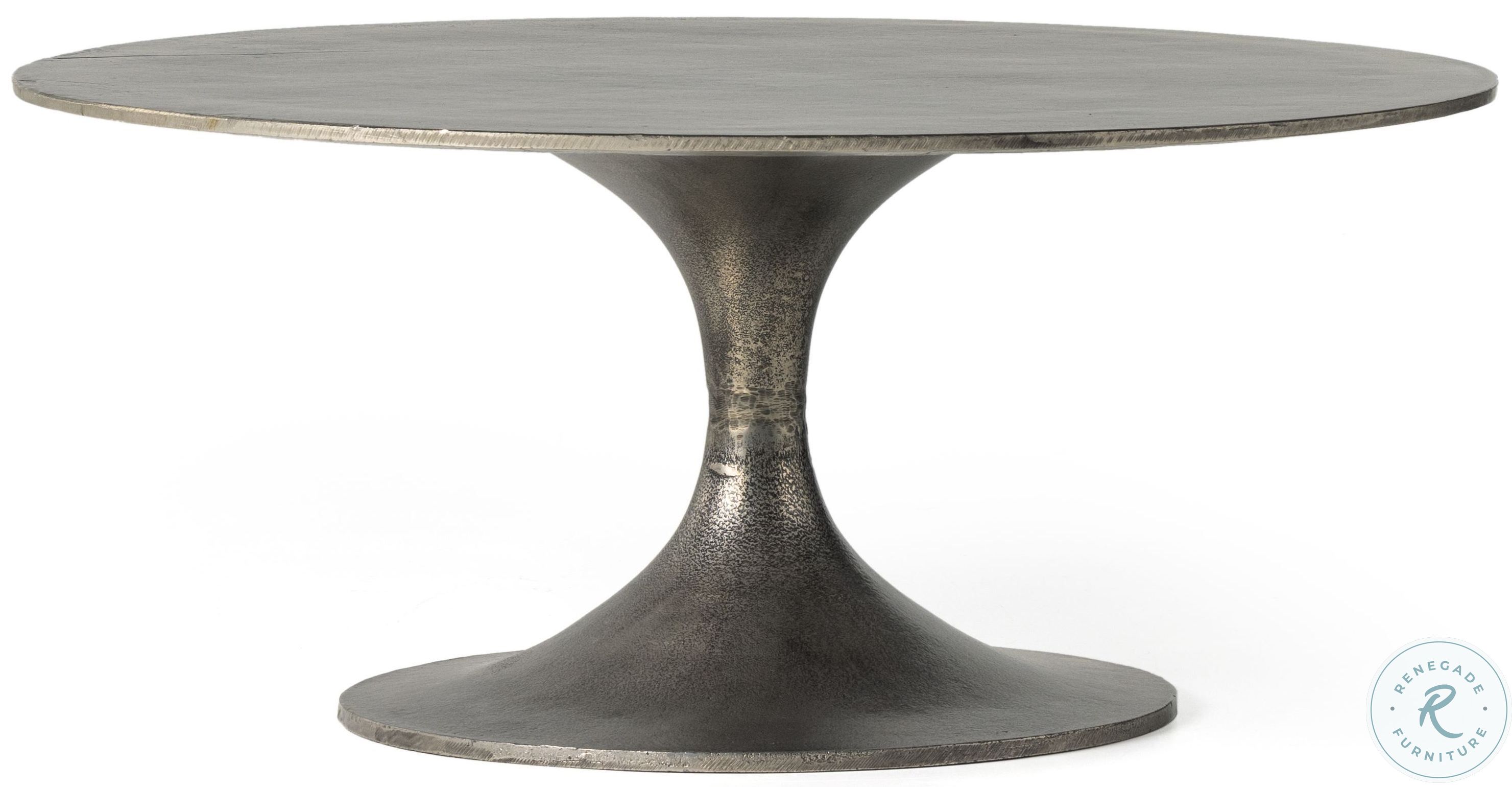 Simone Raw Antique Nickel Coffee Table From Fourhands | Coleman Furniture
