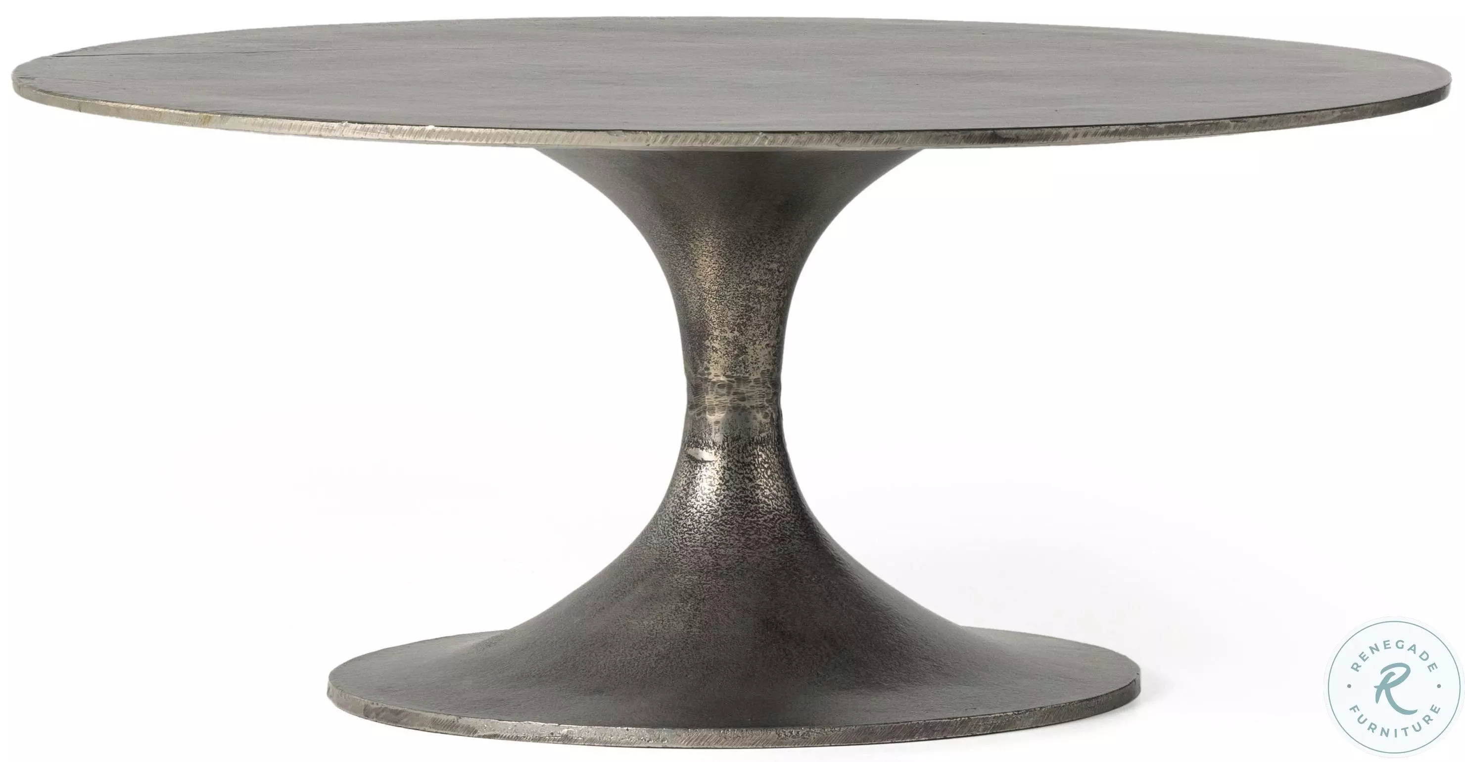 Simone Raw Antique Nickel Coffee Table from Four Hands | Coleman Furniture