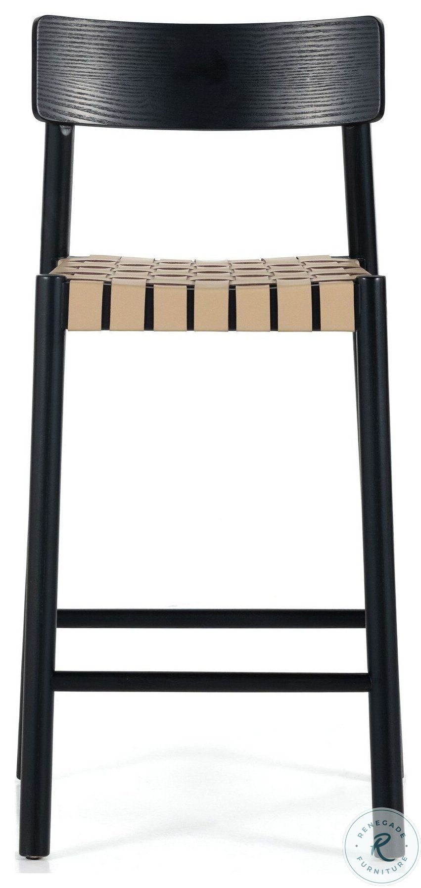 Heisler Almond Leathr Blend Counter Height Stool from Four Hands ...