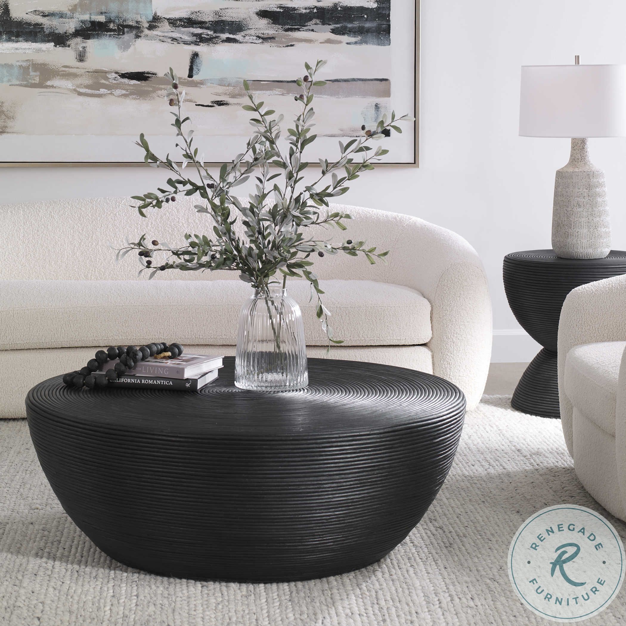 Bongo Stained Black Cocktail Table From Uttermost | Coleman Furniture