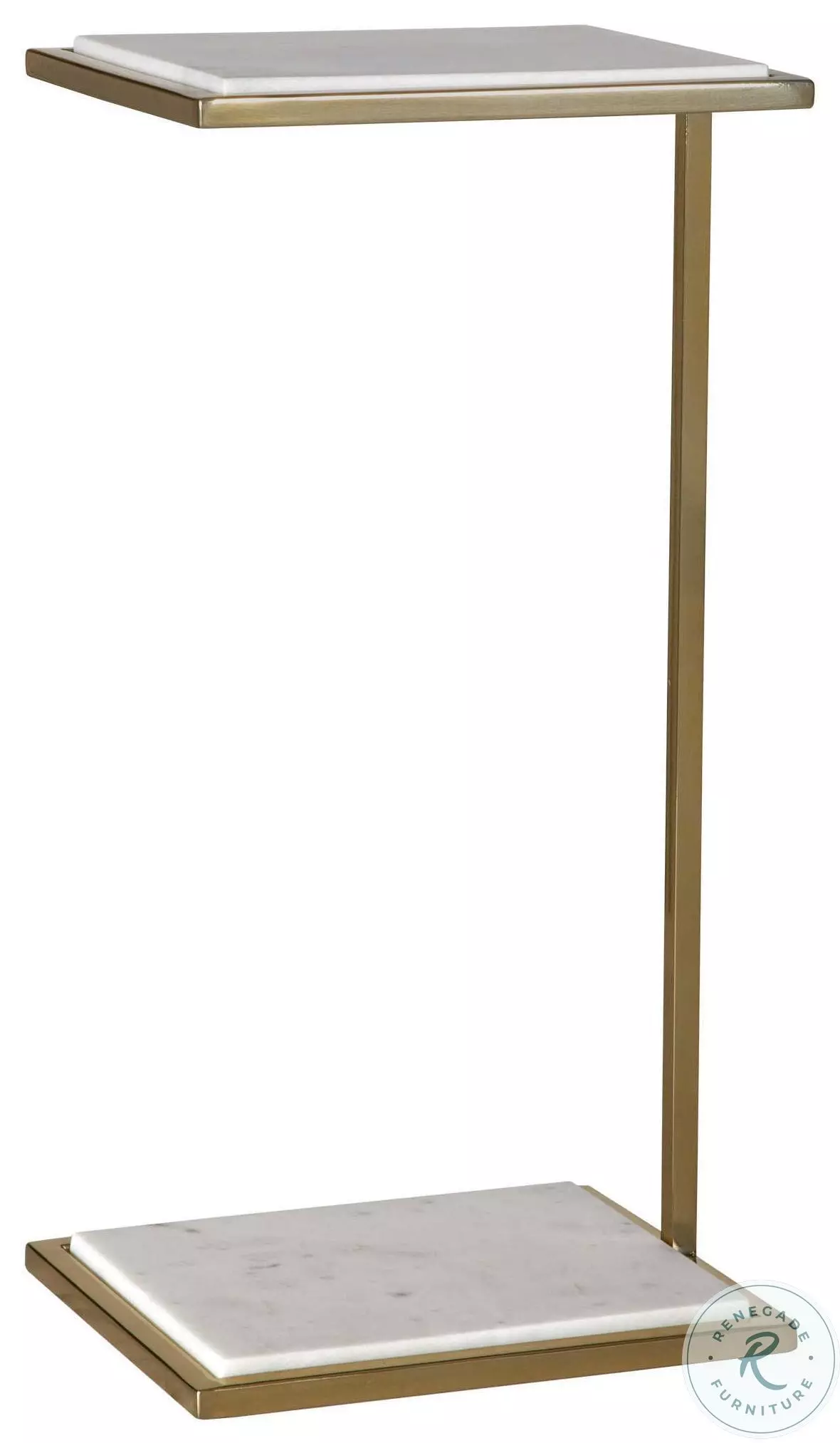 Elevate White Marble Drink Table From Uttermost | Coleman Furniture