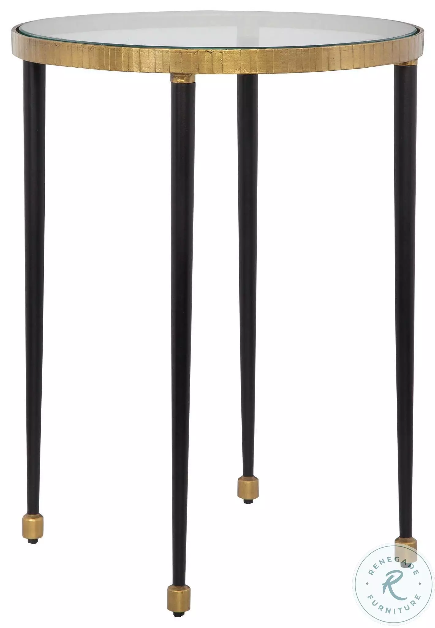 Stiletto Antique Gold Side Table From Uttermost | Coleman Furniture