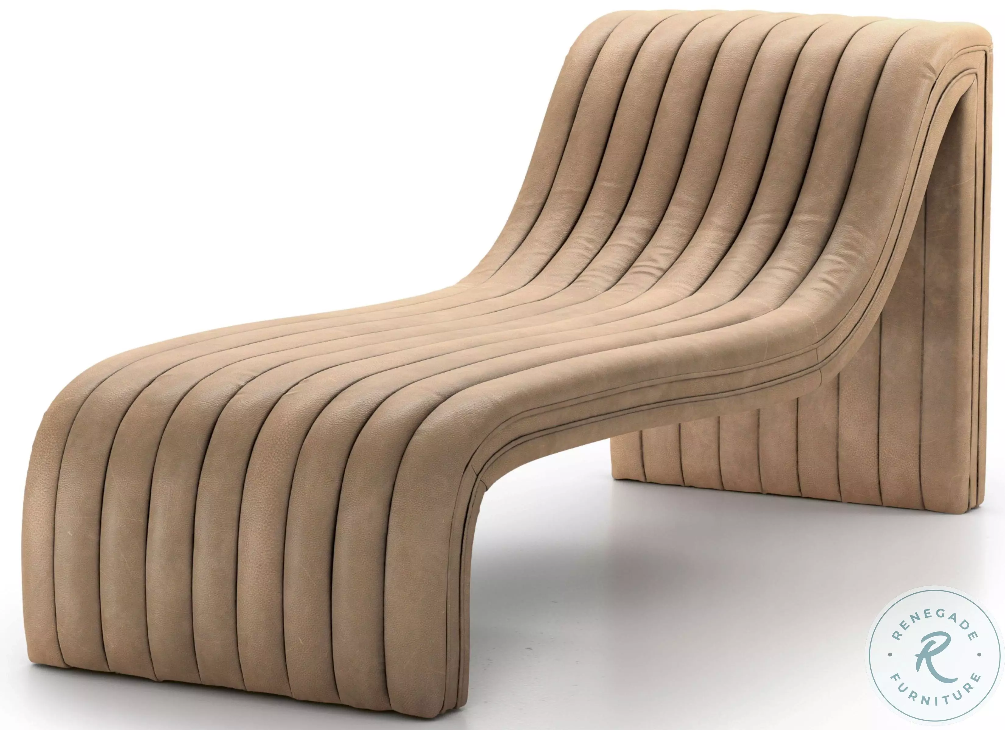 Augustine Palermo Drift Leather Chaise Lounge from Four Hands | Coleman ...