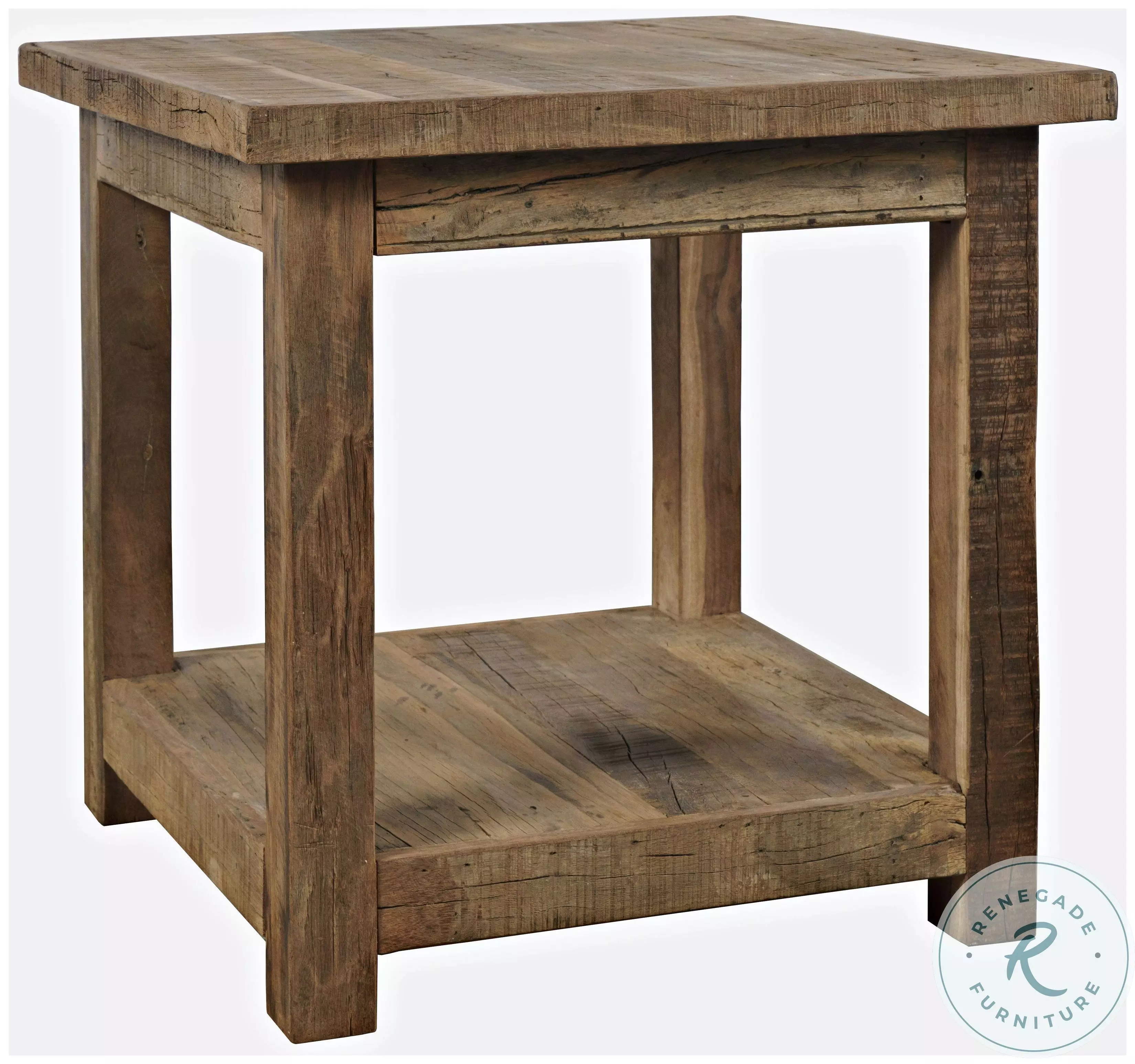 Reclamation Rustic Brown Square End Table From Jofran | Coleman Furniture