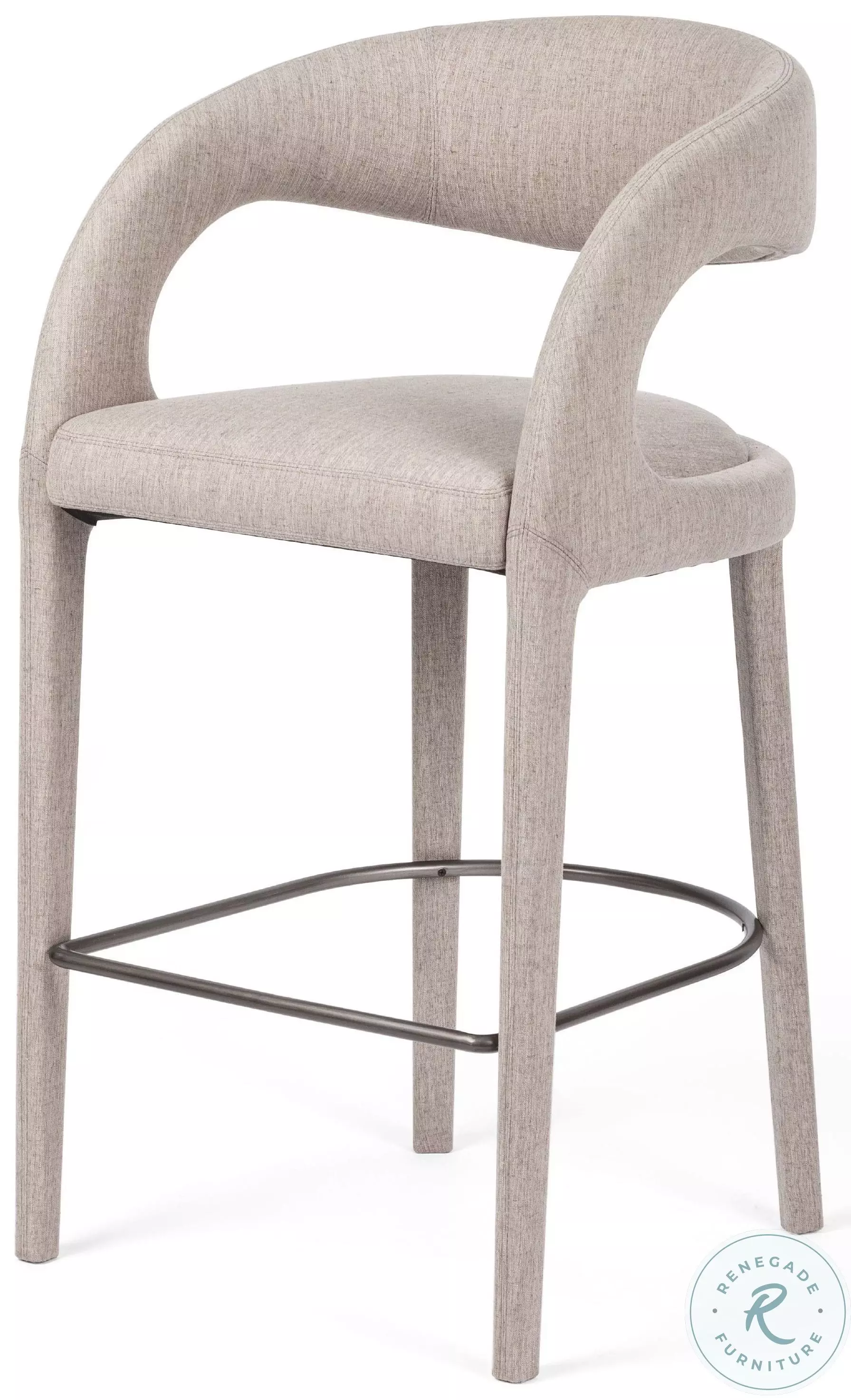 Hawkins Savile Flannel Bar Stool from Four Hands | Coleman Furniture