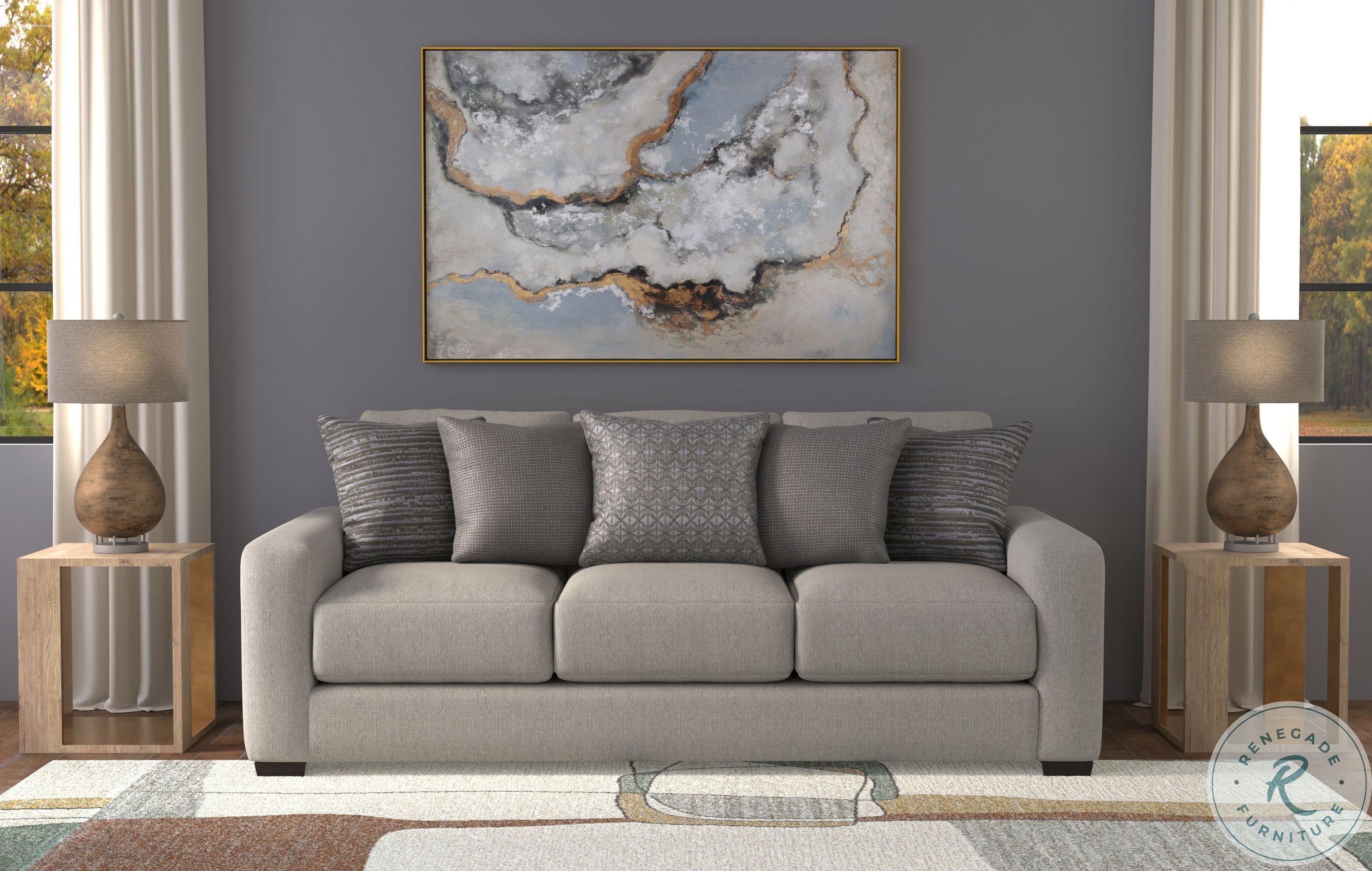 Hyde Park Stone Sofa From Jackson | Coleman Furniture