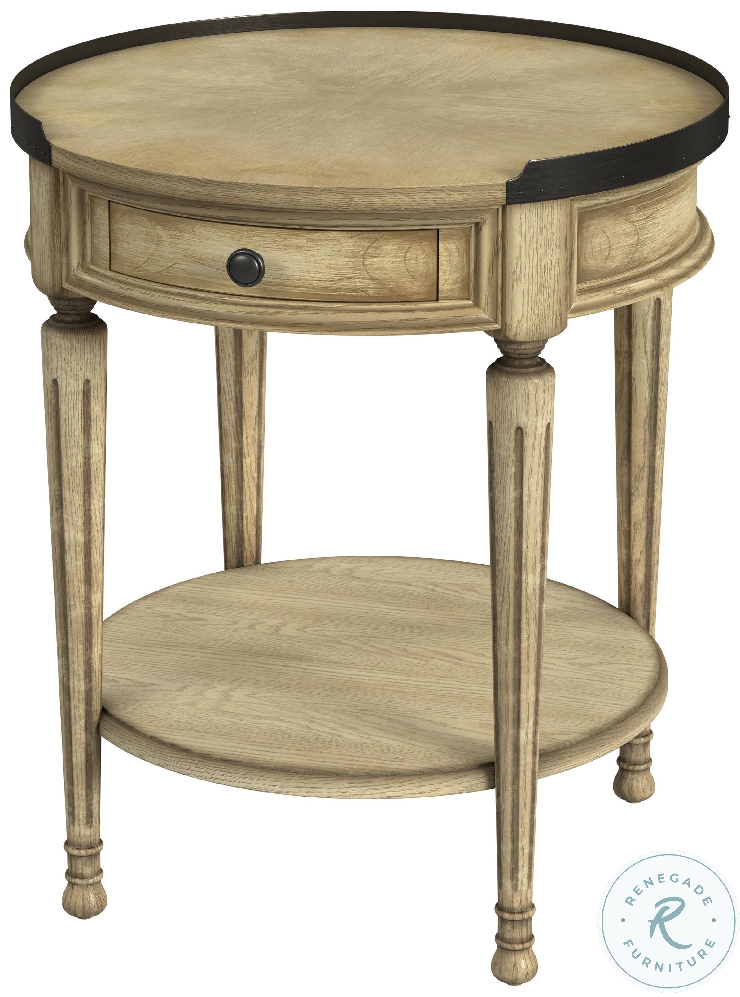 Sampson Antique Beige Side Table From Butler | Coleman Furniture