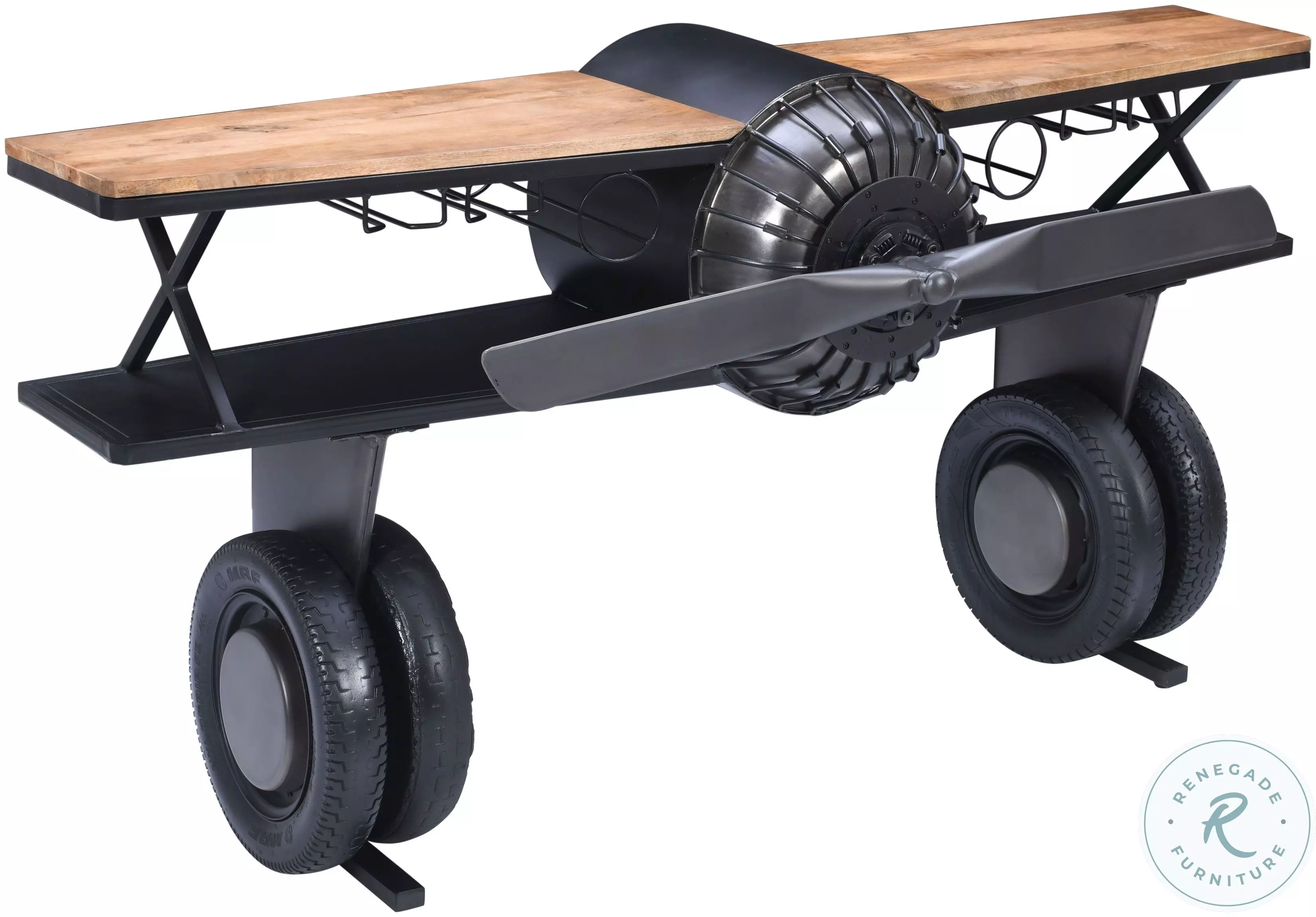 Glory Days Maverick 72" Aiplane Bar Aviator Console Table From Home ...