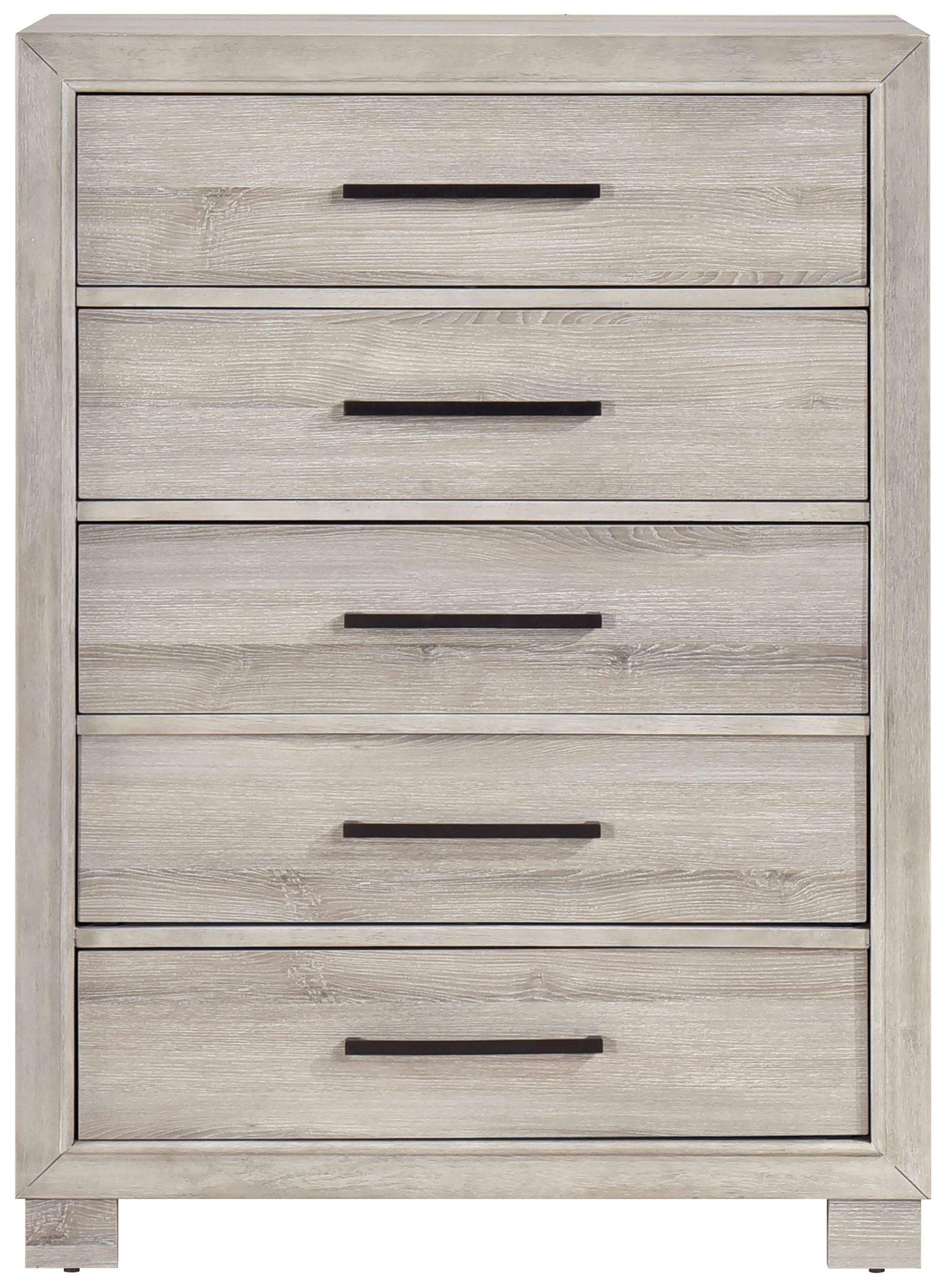 Everett Gray 5 Drawer Chest From Homelegance | Coleman Furniture
