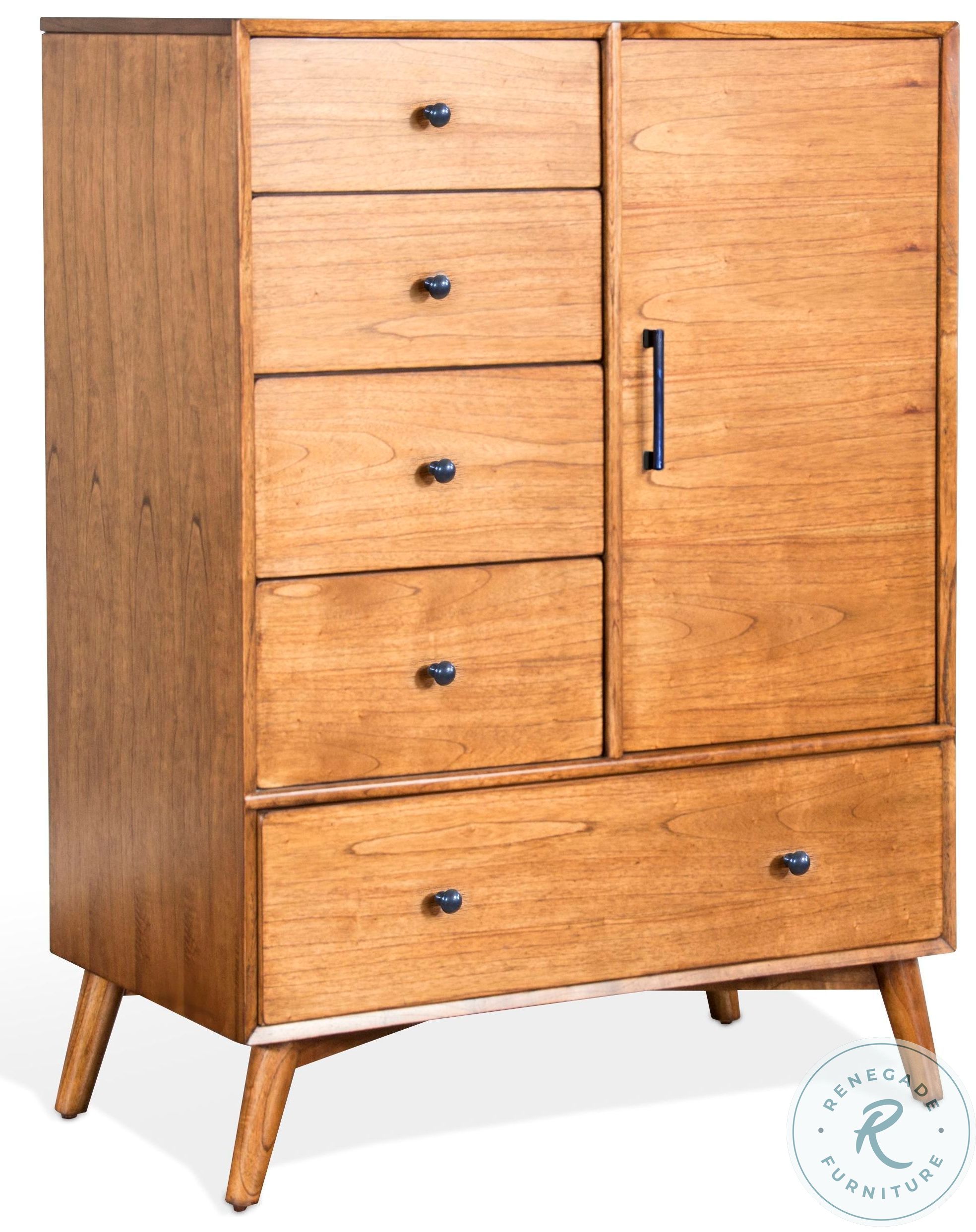 Cinnamon Mindi Medium Brown 5 Drawer Chest from Luna Grove | Coleman Furniture