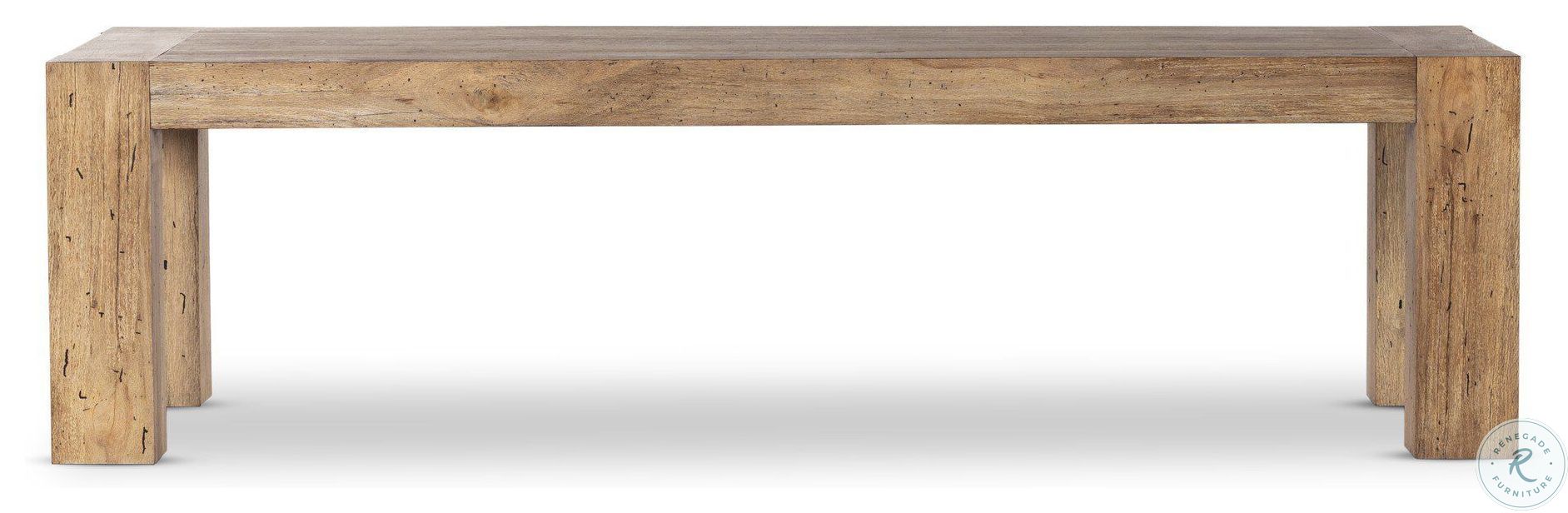 Abaso Rustic Wormwood Oak 108" Rectangular Dining Table | Coleman Furniture