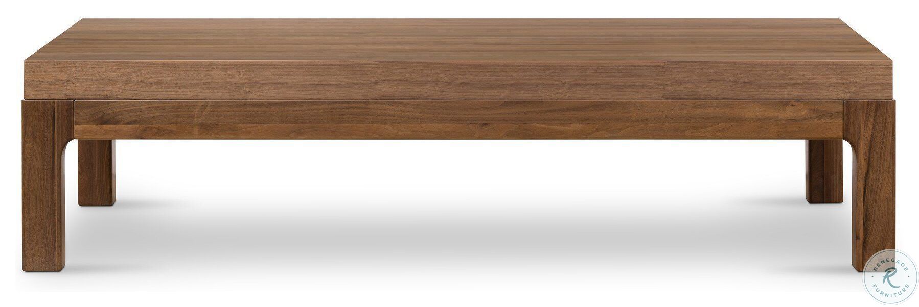 Arturo Natural Walnut Veneer Rectangular Coffee Table | Coleman Furniture