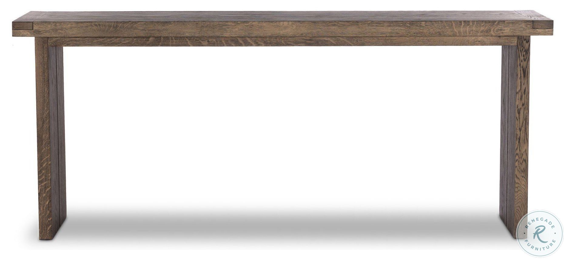 Warby Worn Oak Veneer 78" Console Table | Coleman Furniture