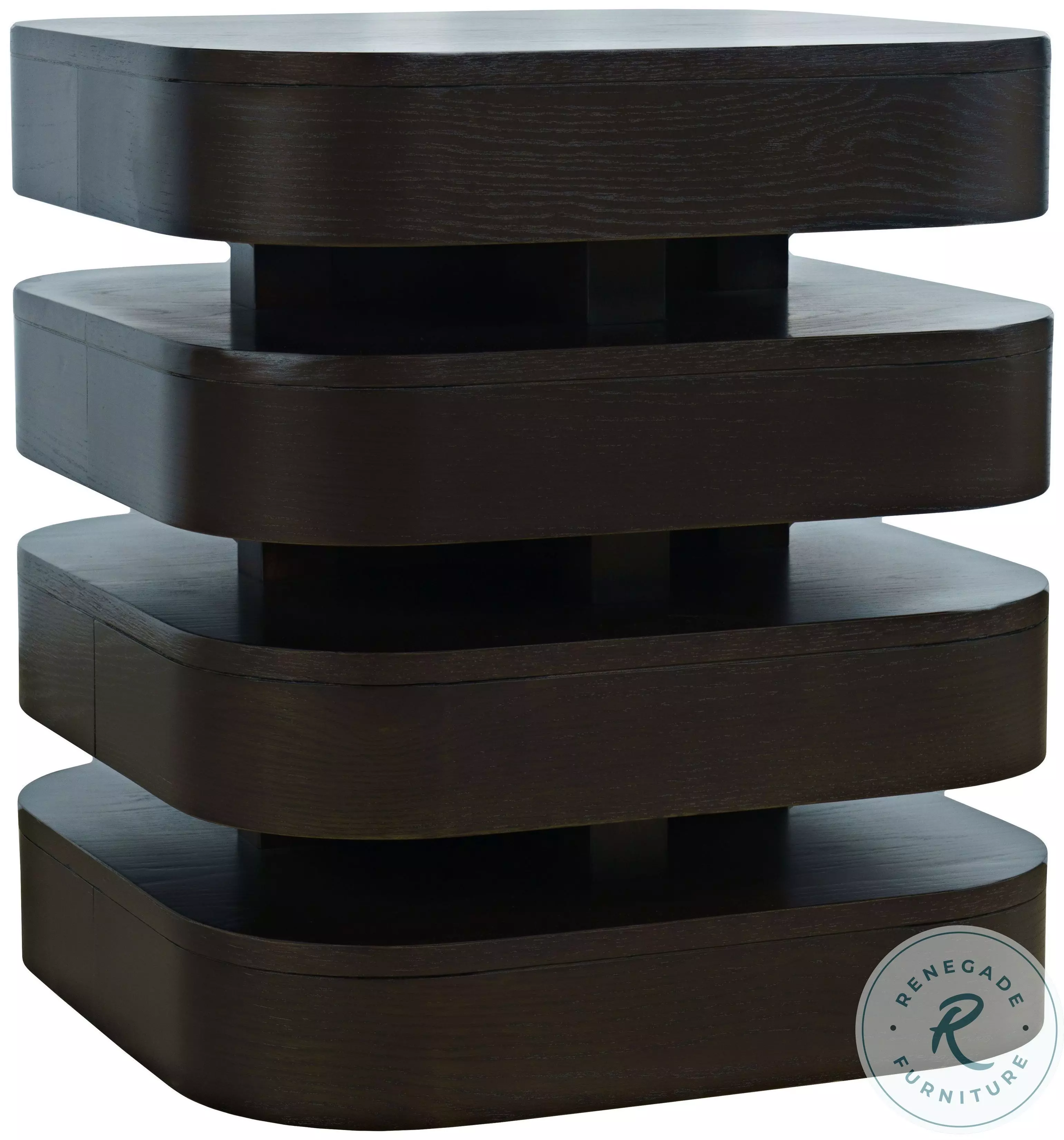 Brix Espresso Square End Table From Jofran | Coleman Furniture