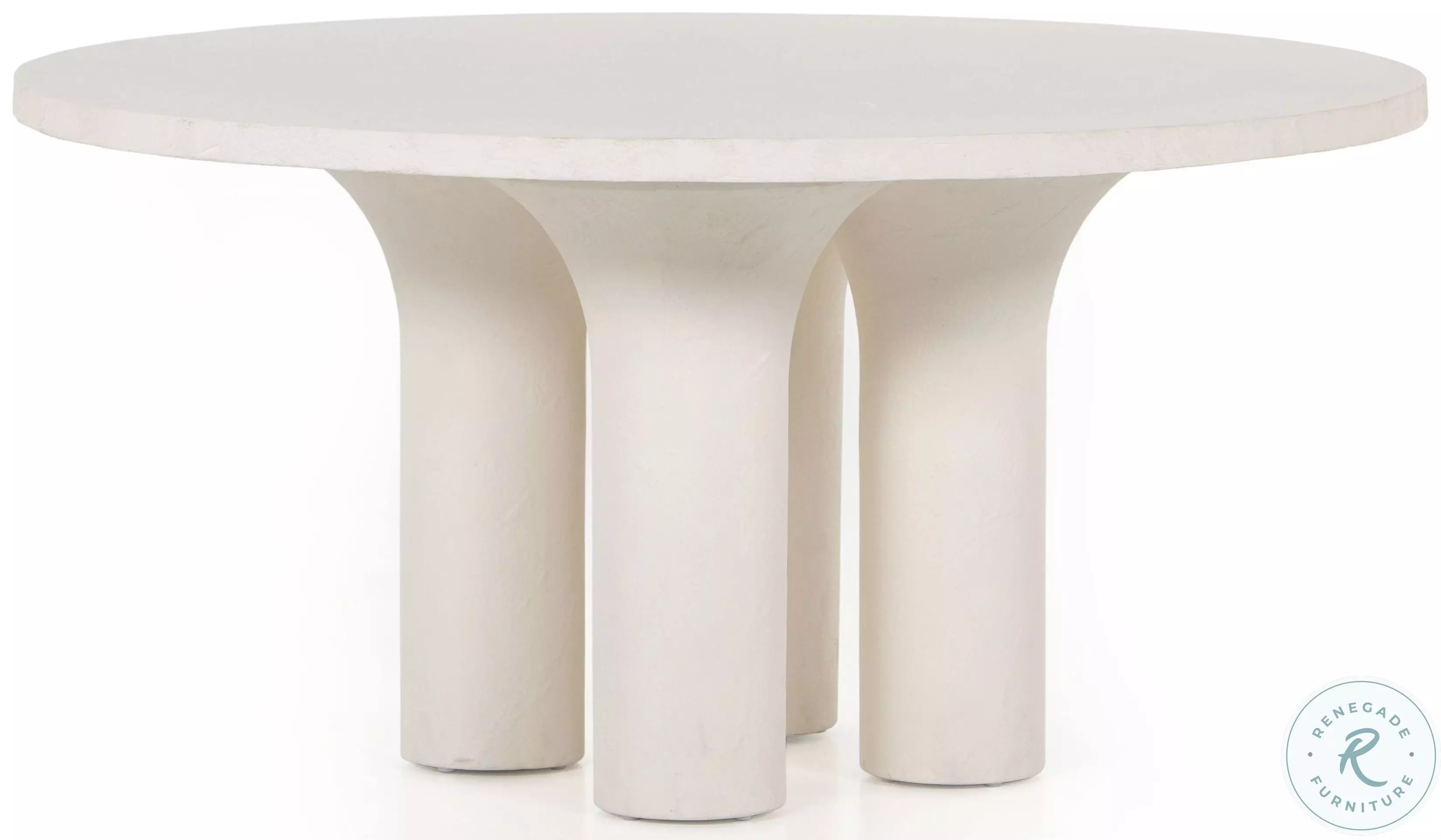 Parra Plaster Molded Round Dining Table from Four Hands | Coleman Furniture