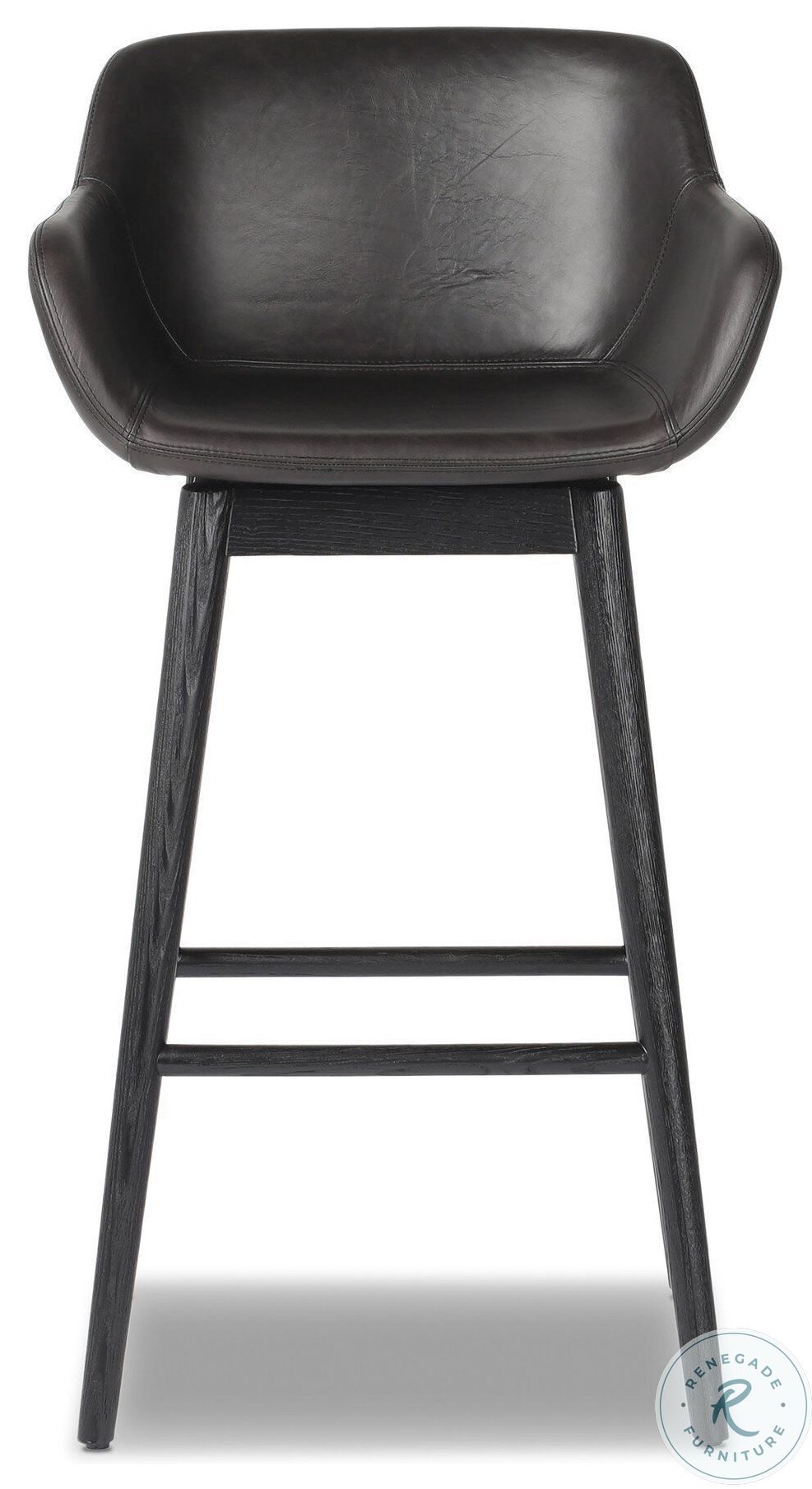 Hannah Sonoma Black Swivel Bar Stool | Coleman Furniture
